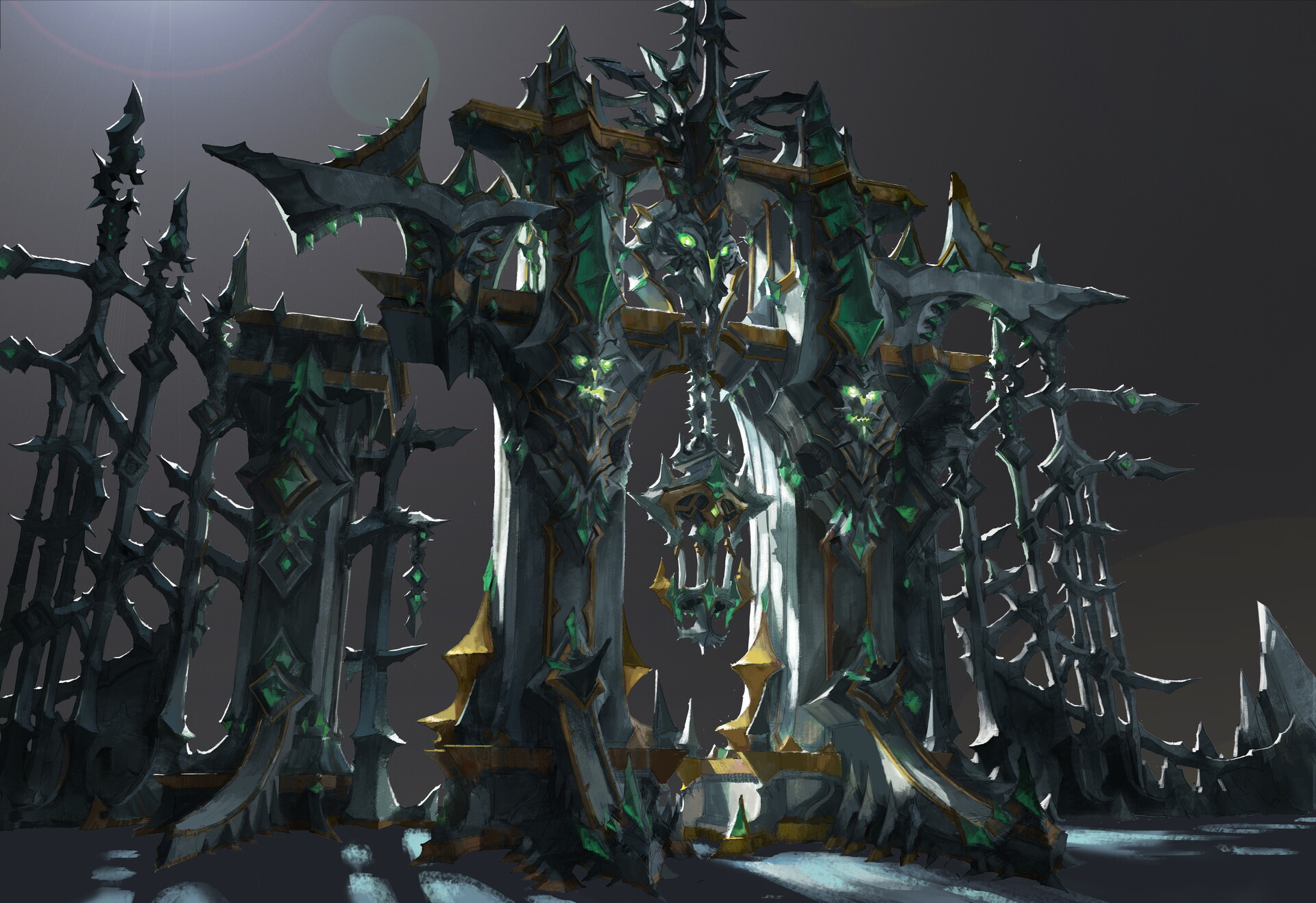 ArtStation - Dungeo gate 地牢 大门