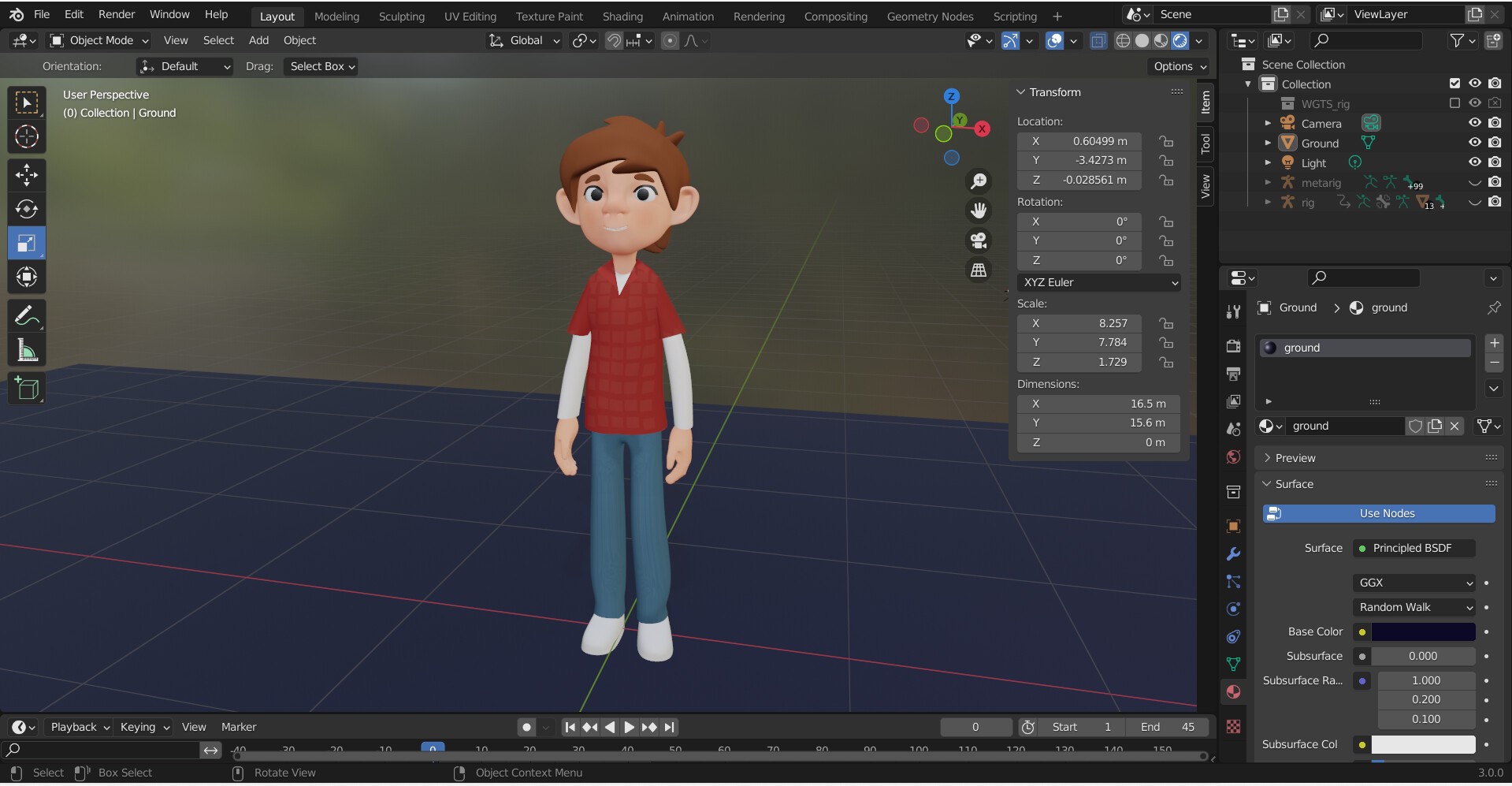 ArtStation - 3D boy modelling