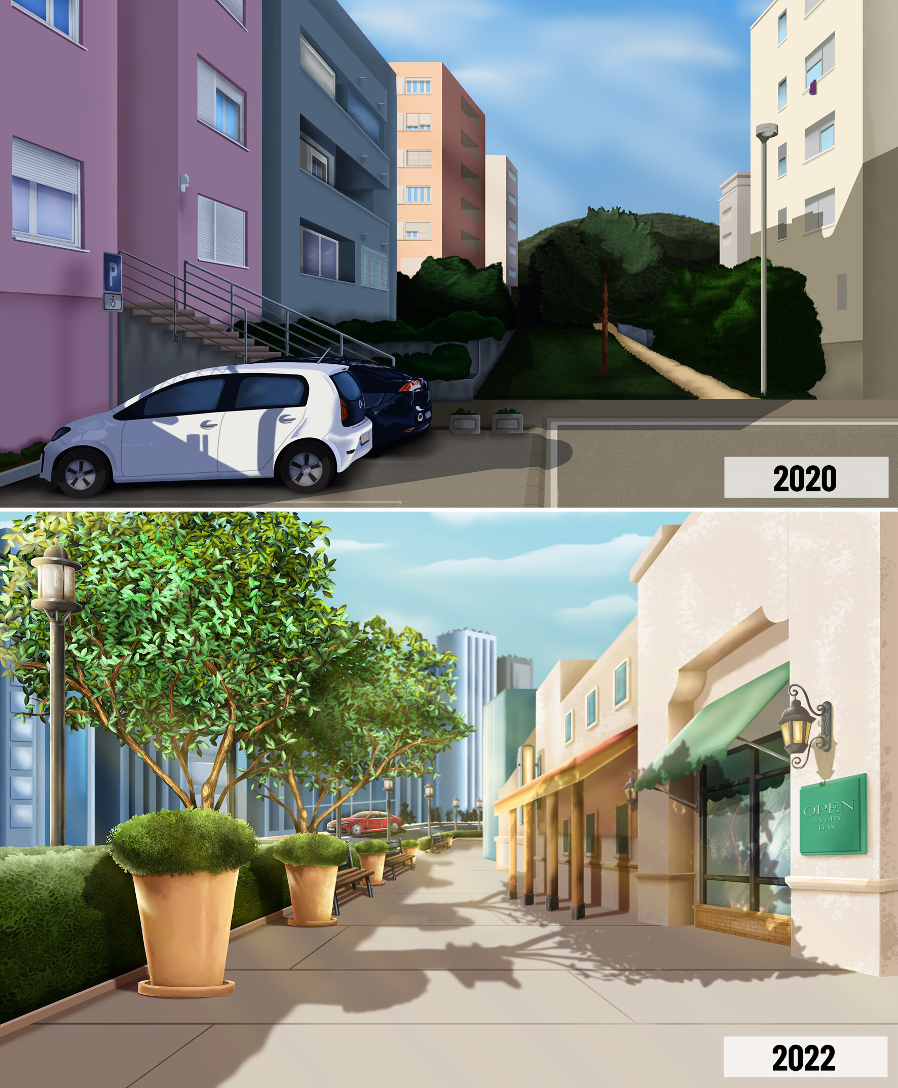 ArtStation - 2D Environment progress