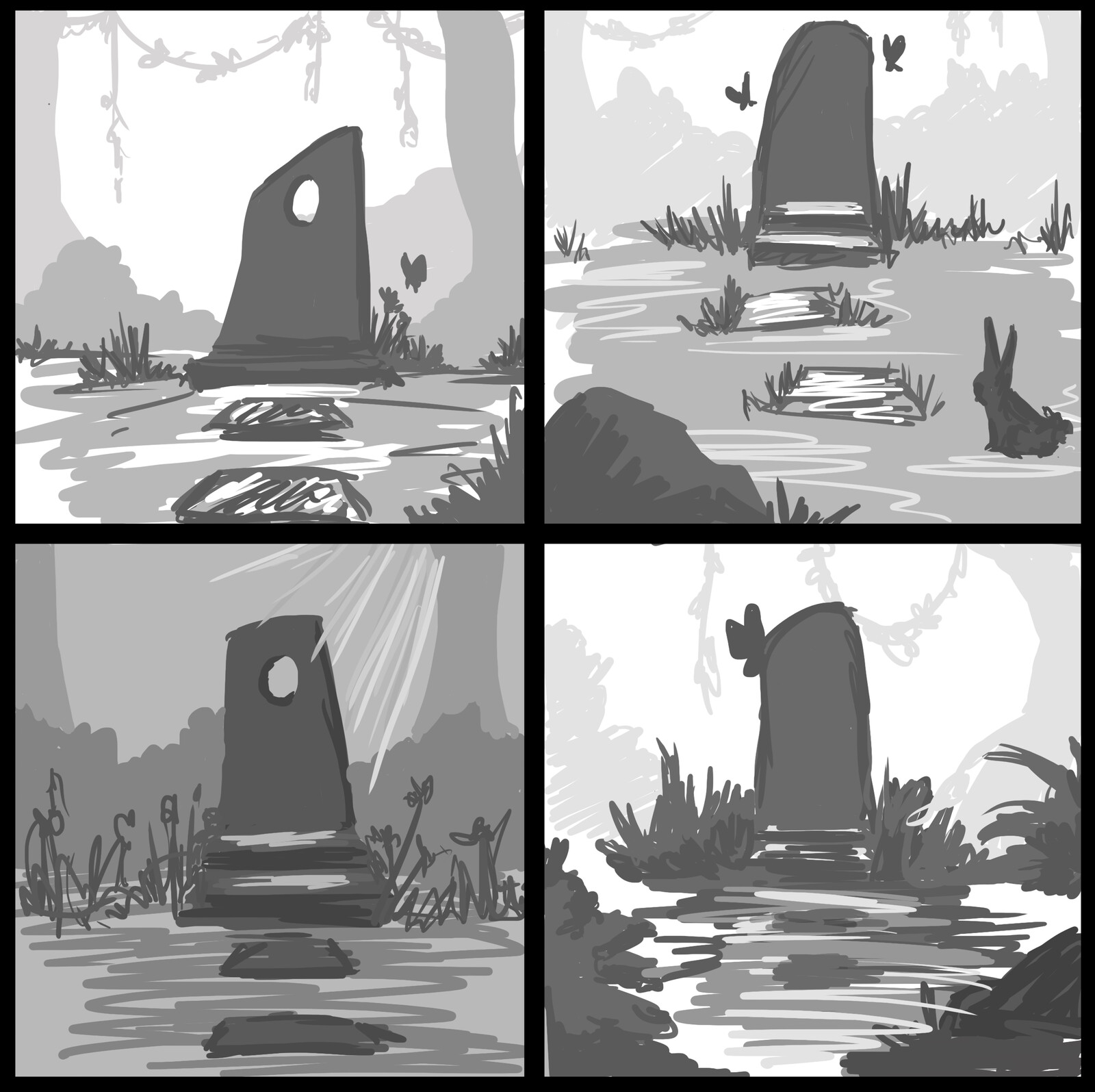 Fiona Beale - Concept Art- Monument and Goddess