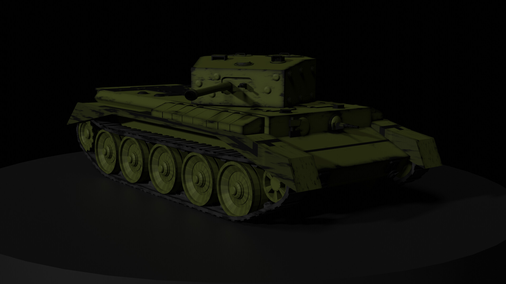 ArtStation - mid poly Cromwell tank Model