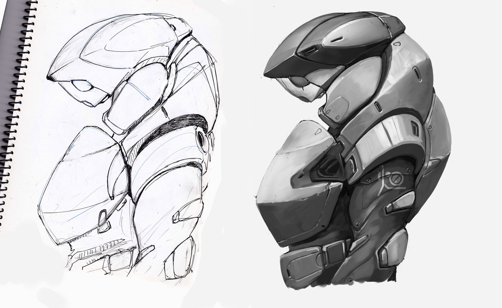 ArtStation - Ronin self armor