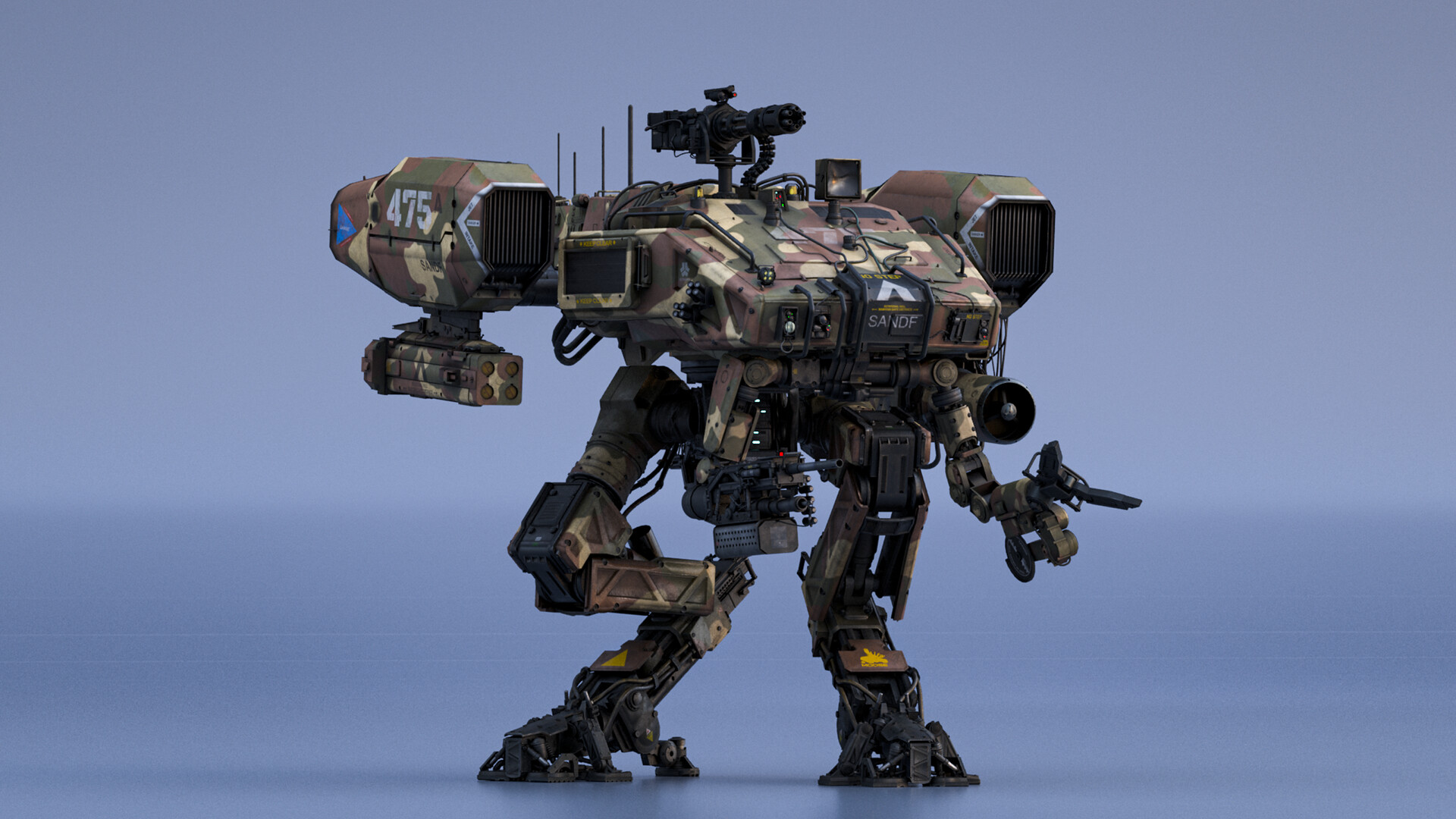 Yura Kuganov - Moose FAN ART (movie mech CHAPPiE)