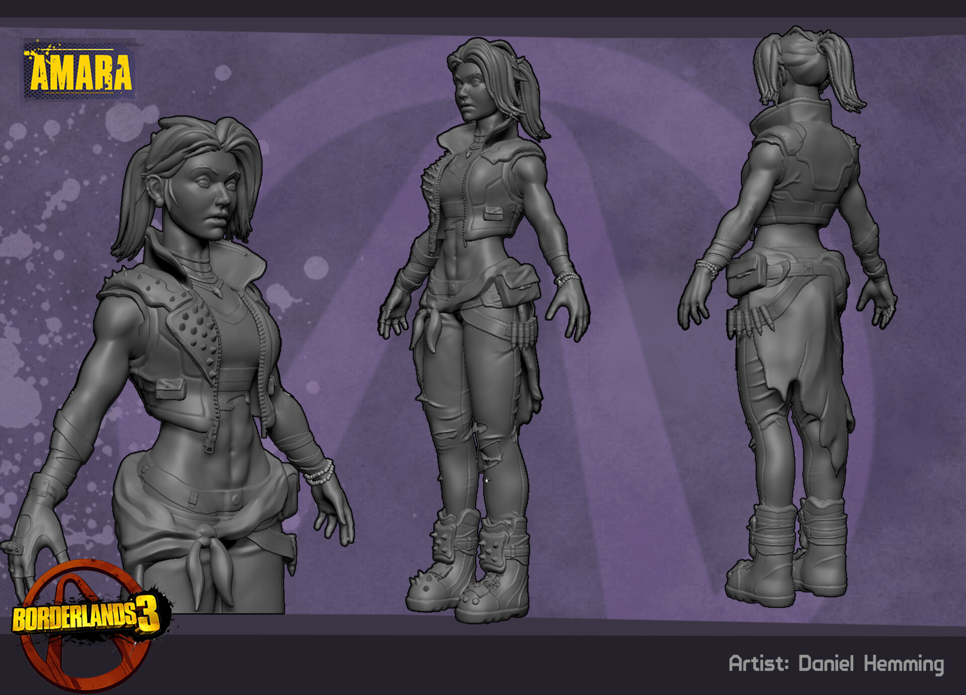Daniel Hemming - Borderlands 3 Amara Model