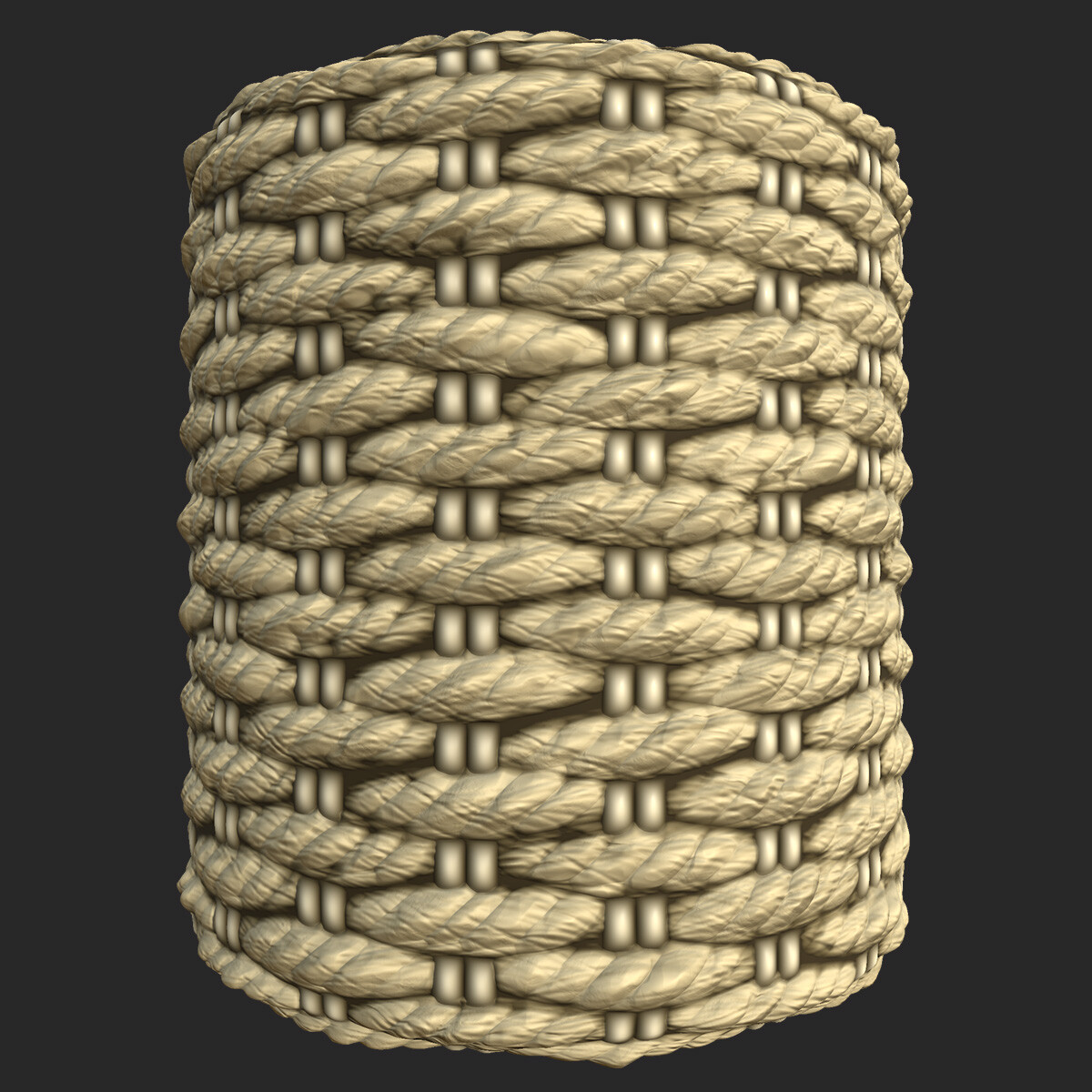 TextureCan - Straw Bag made of Twisted Raffia (FREE PBR Texture)
