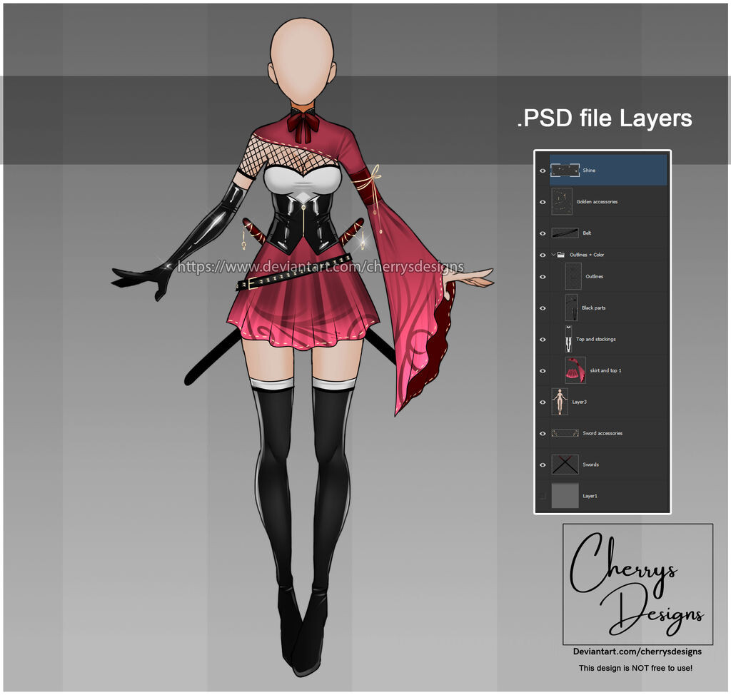 Cherry │ Outfit Designs - Customizable Outfit Designs