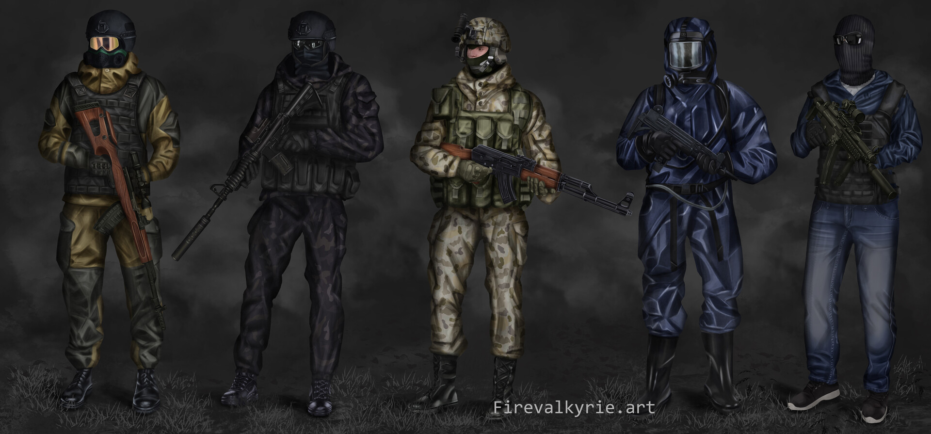ArtStation - Soldiers concept