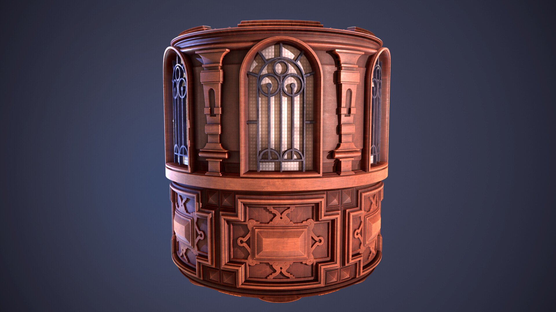 Detective Pacha - Wood carved material : Ornamental theme