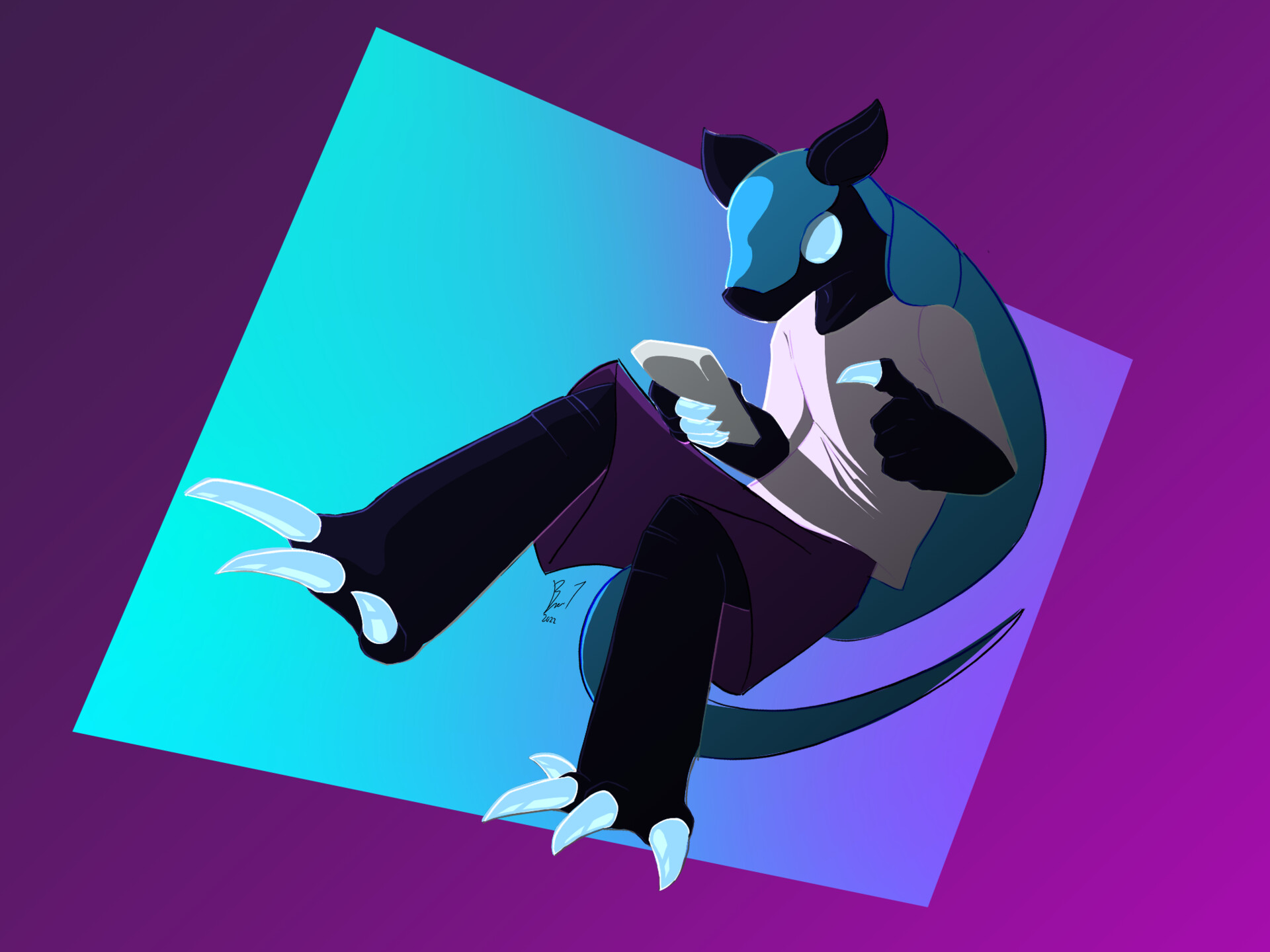 ArtStation - Neon Armadillo