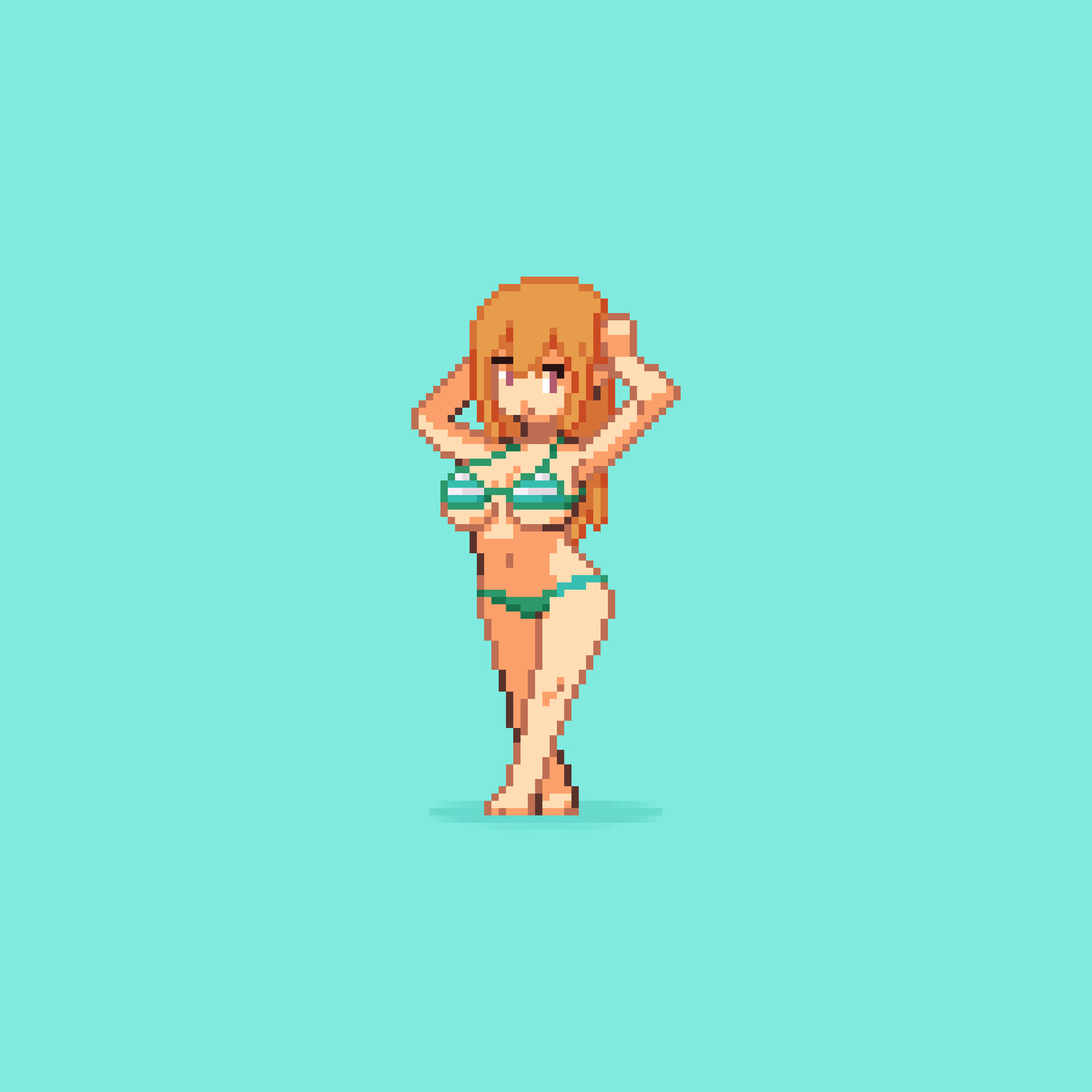 Artstation Nami One Piece Pixel Art