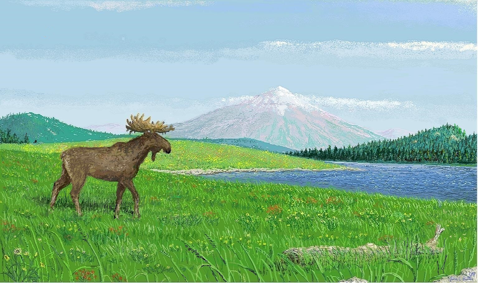 john peattie - Two Giants