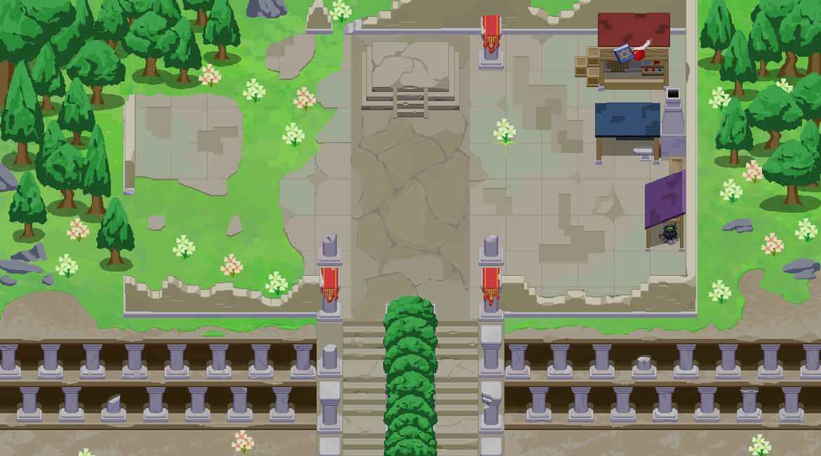 ArtStation - [Pixel art] Ruin castle