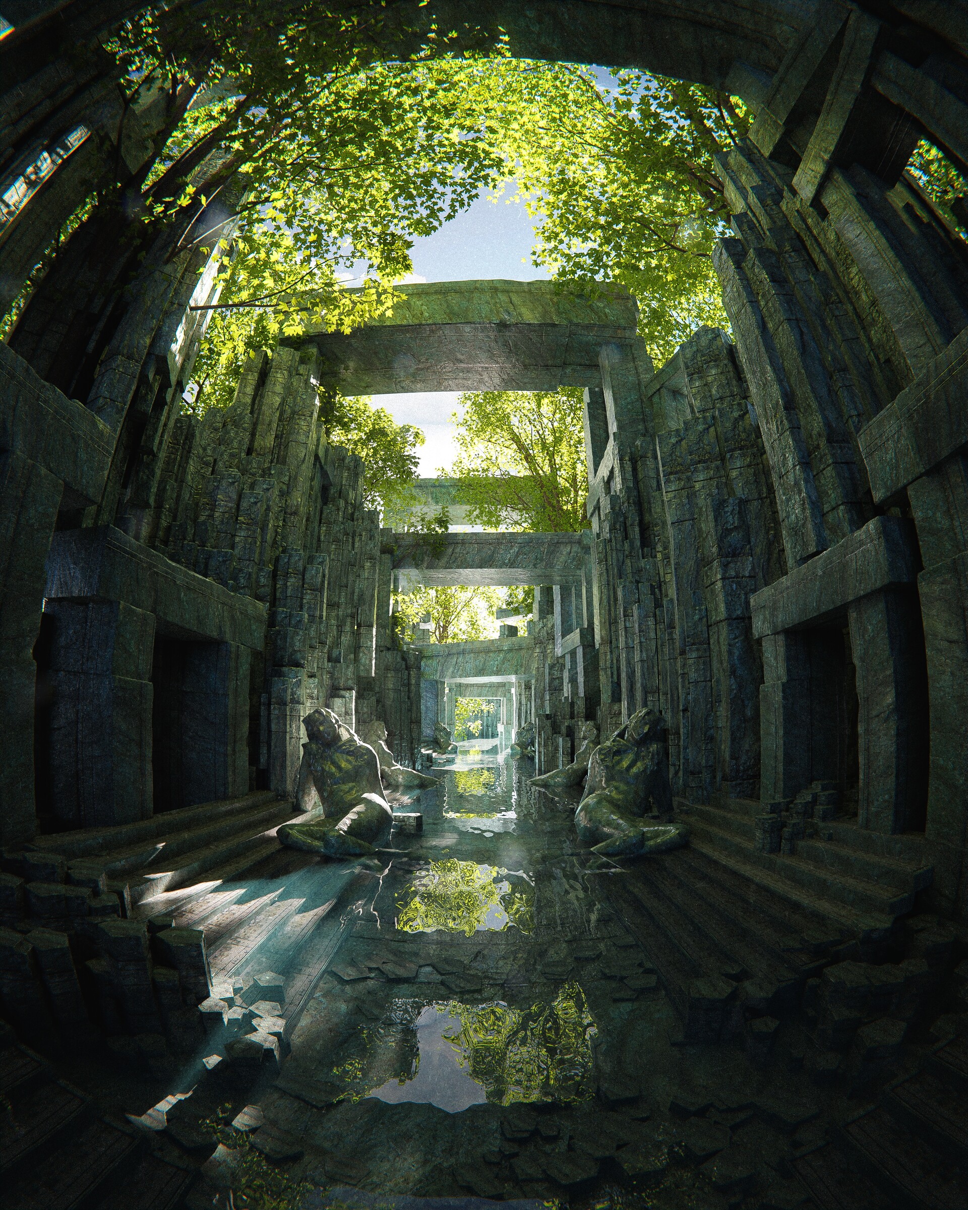 ArtStation - Flooded Sanctuary