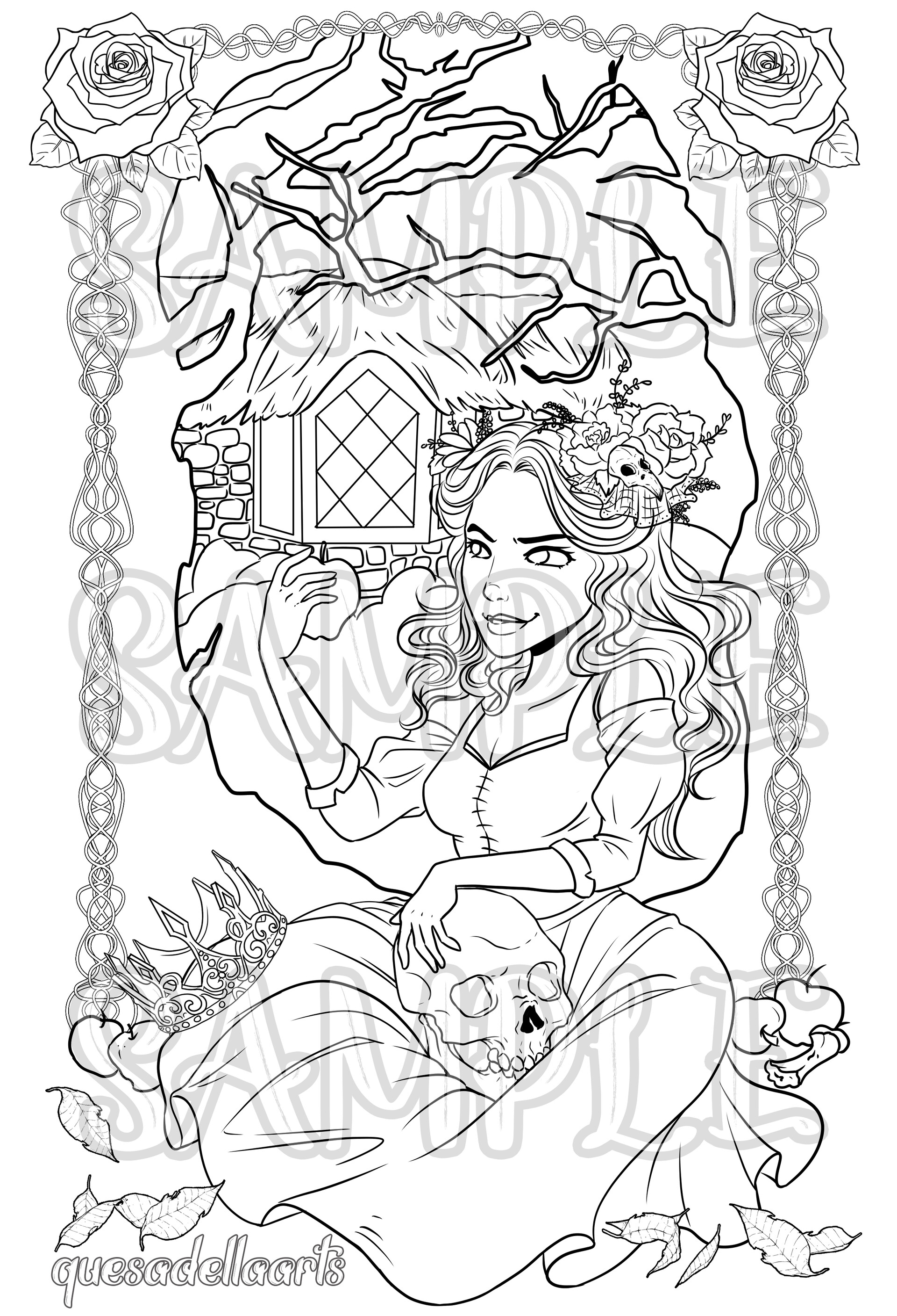 snow white coloring pages free