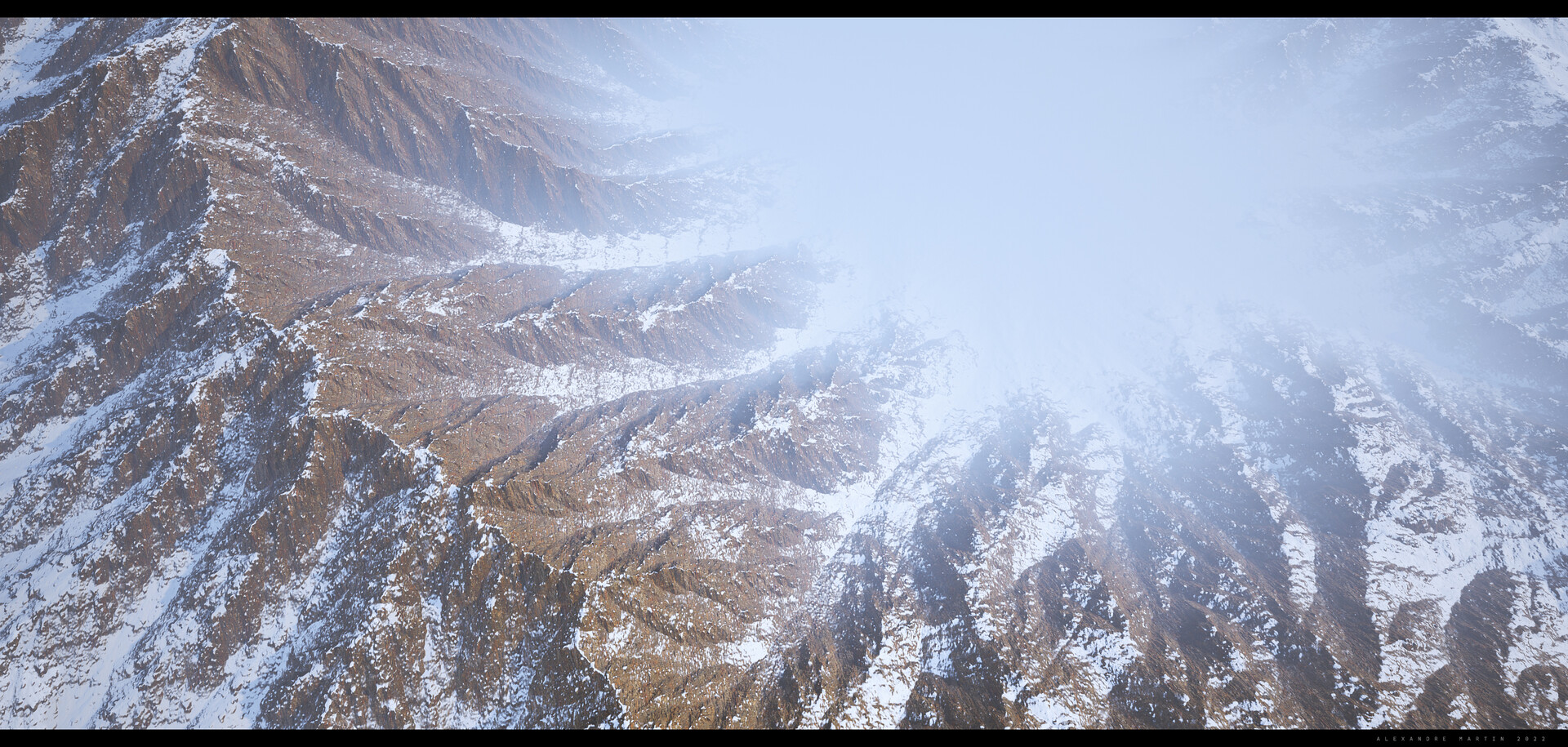 Alexandre Martin MGSTUDIO - Snowy Mountain V.2 / Volumetrics Cloud / Unreal Engine 5