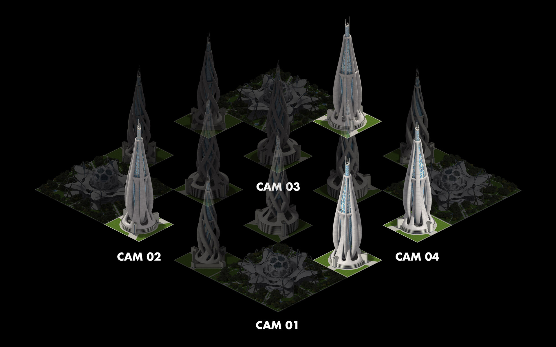 3000ad - Tiled Architecture – 2:1 Dimetric Projection