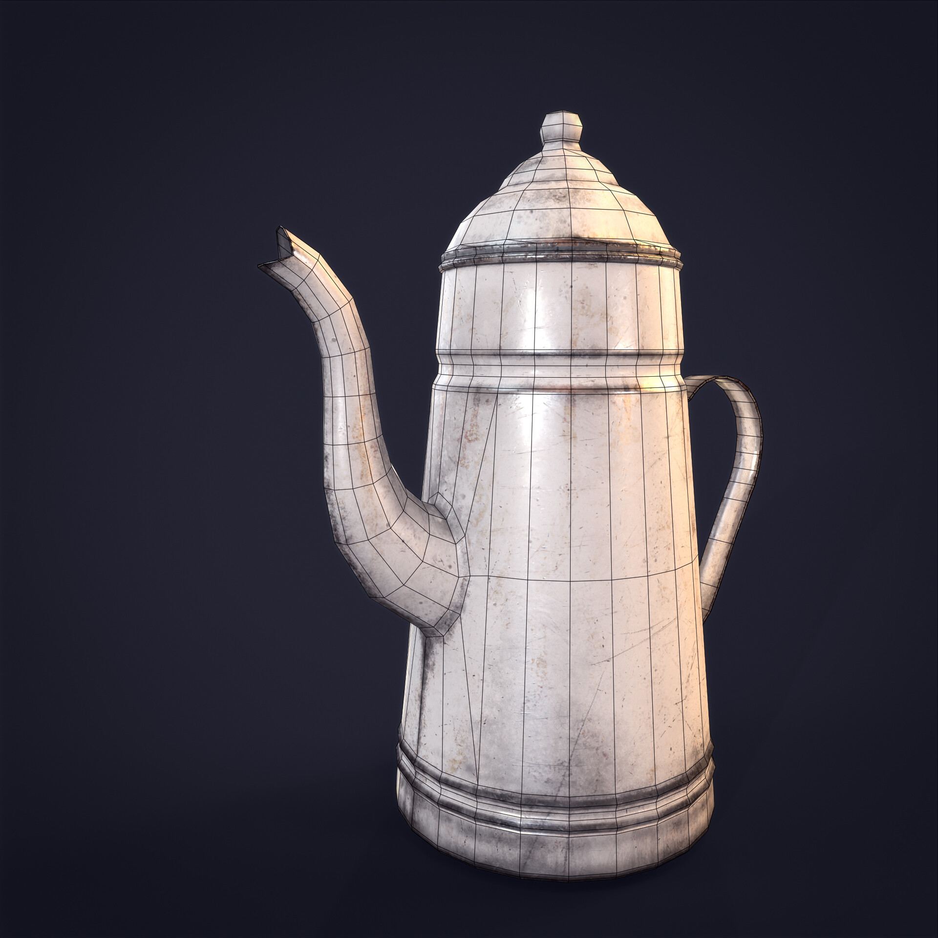 Rexford ToChip - Game Prop: Enamel Tea Kettle