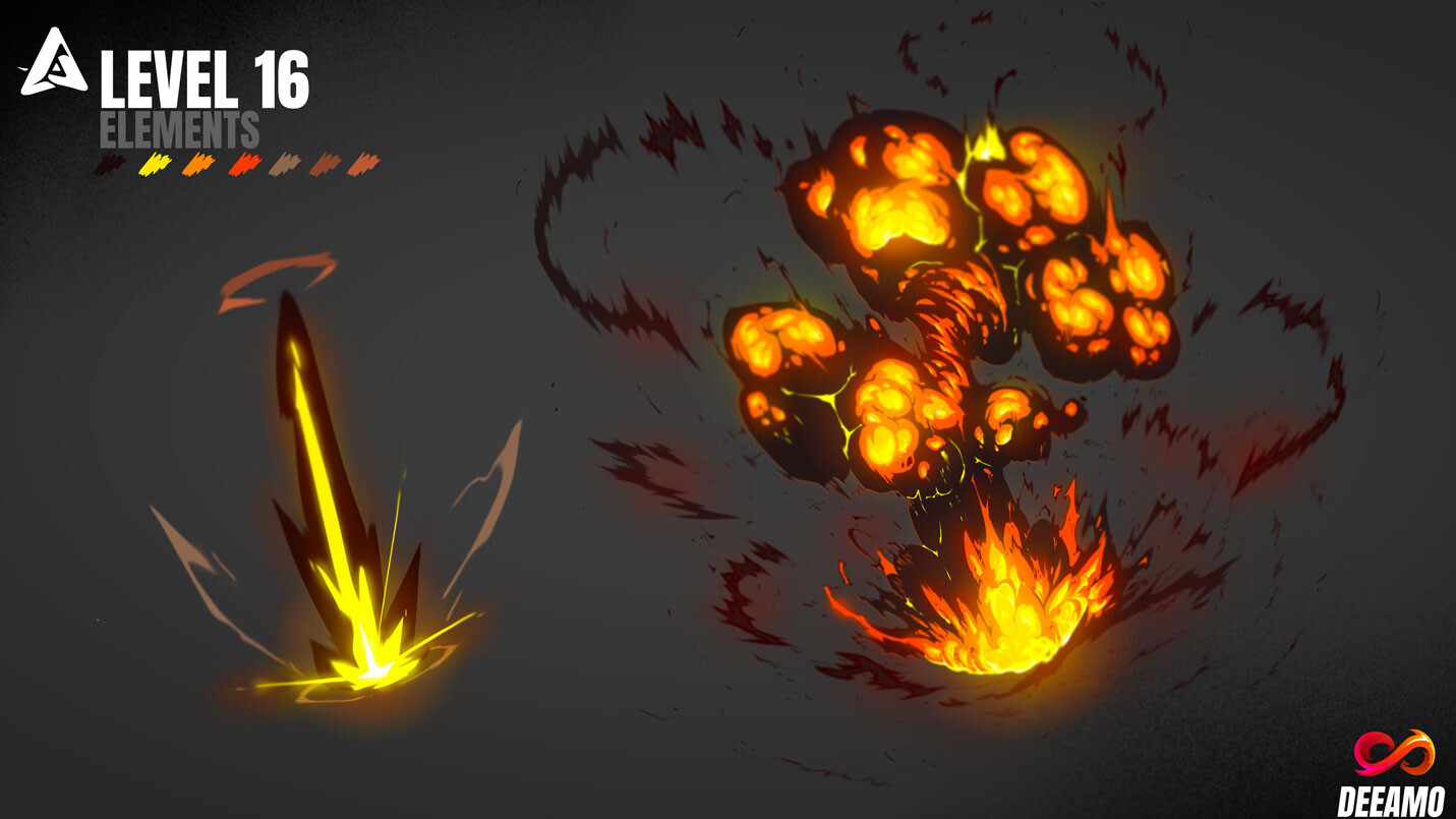 explosion art reference