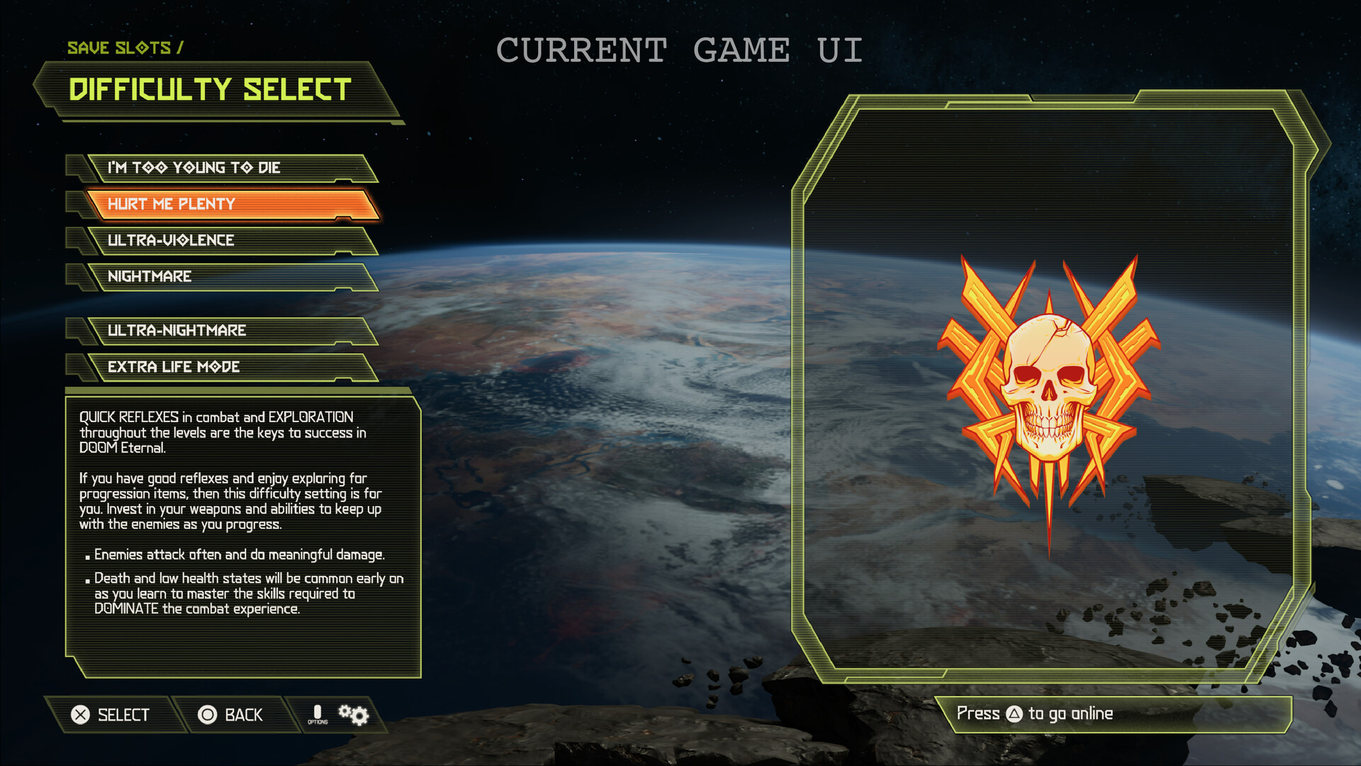 Jonathan Malek - Redesign Exercise - Doom Eternal UI