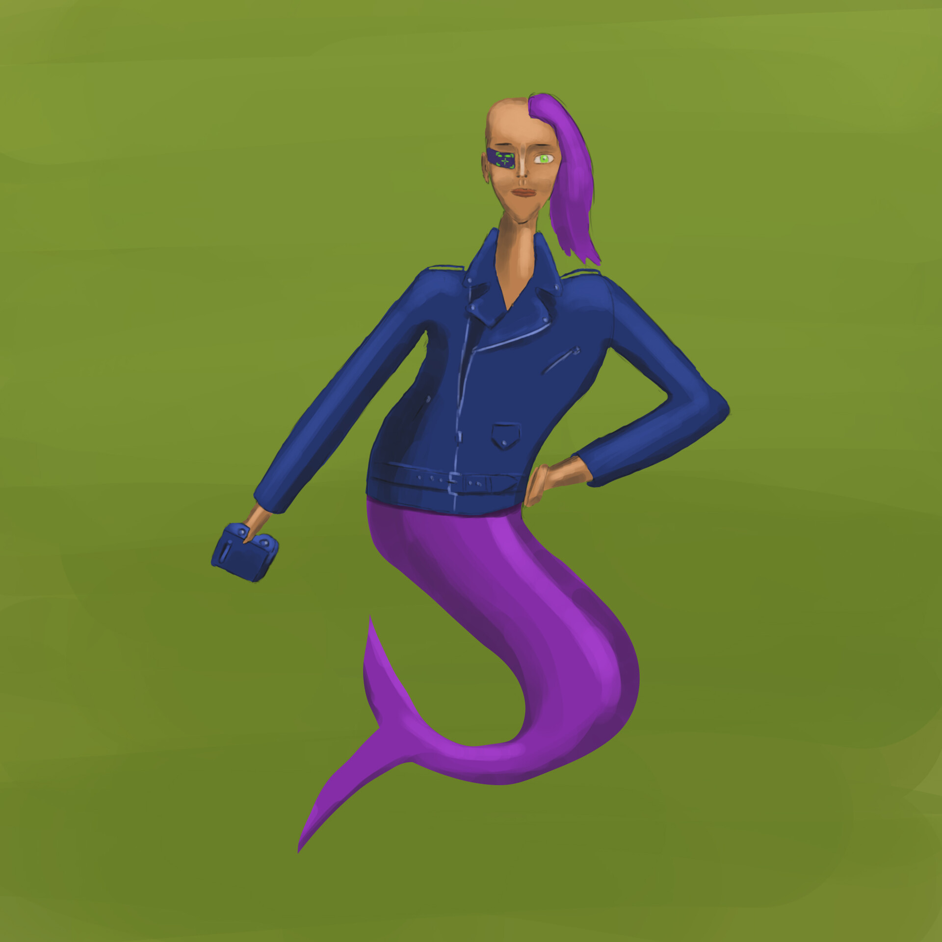 ArtStation - Cyberpunk Mermaid