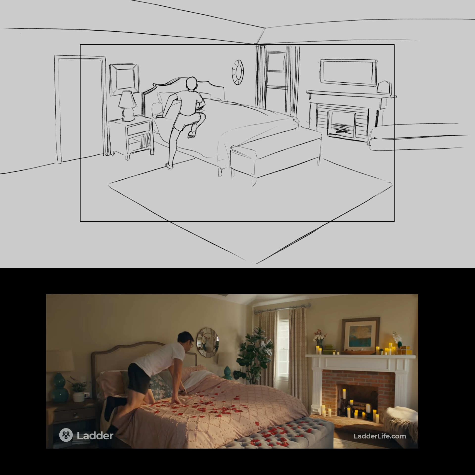 Michael Weston - Ladder Life Insureance Storyboard comparison