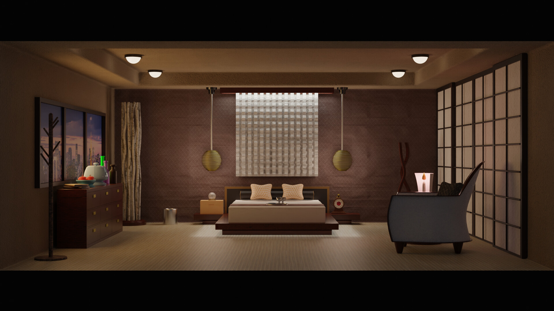 ArtStation - Japanese hotel room