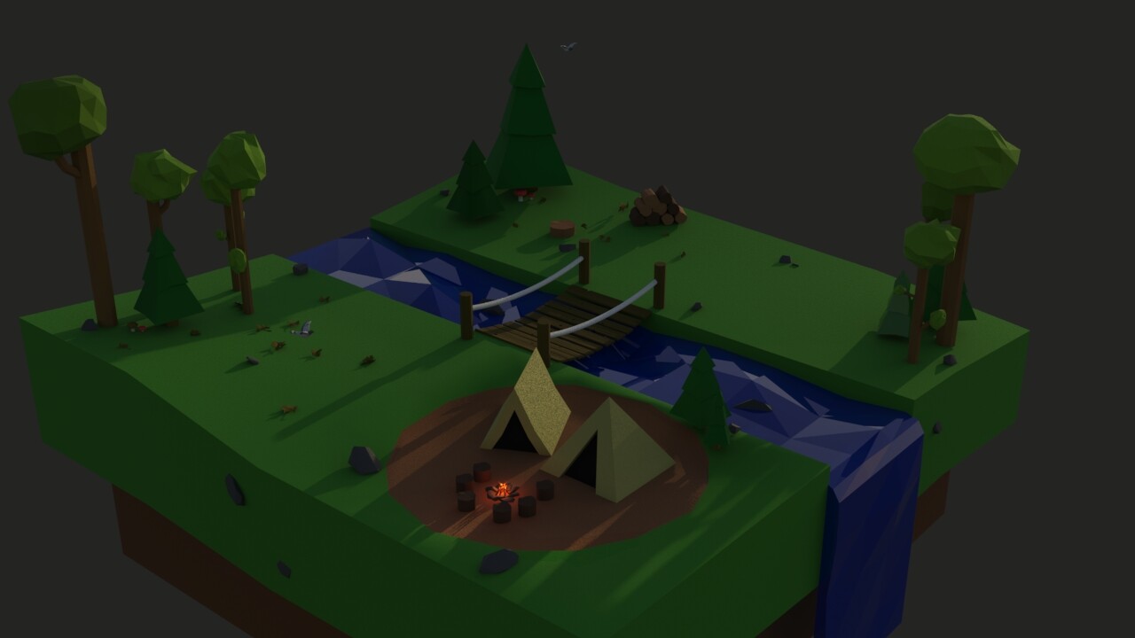 ArtStation - My little low poly