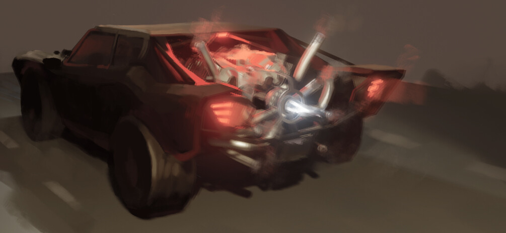 ArtStation - Batmobile fan art