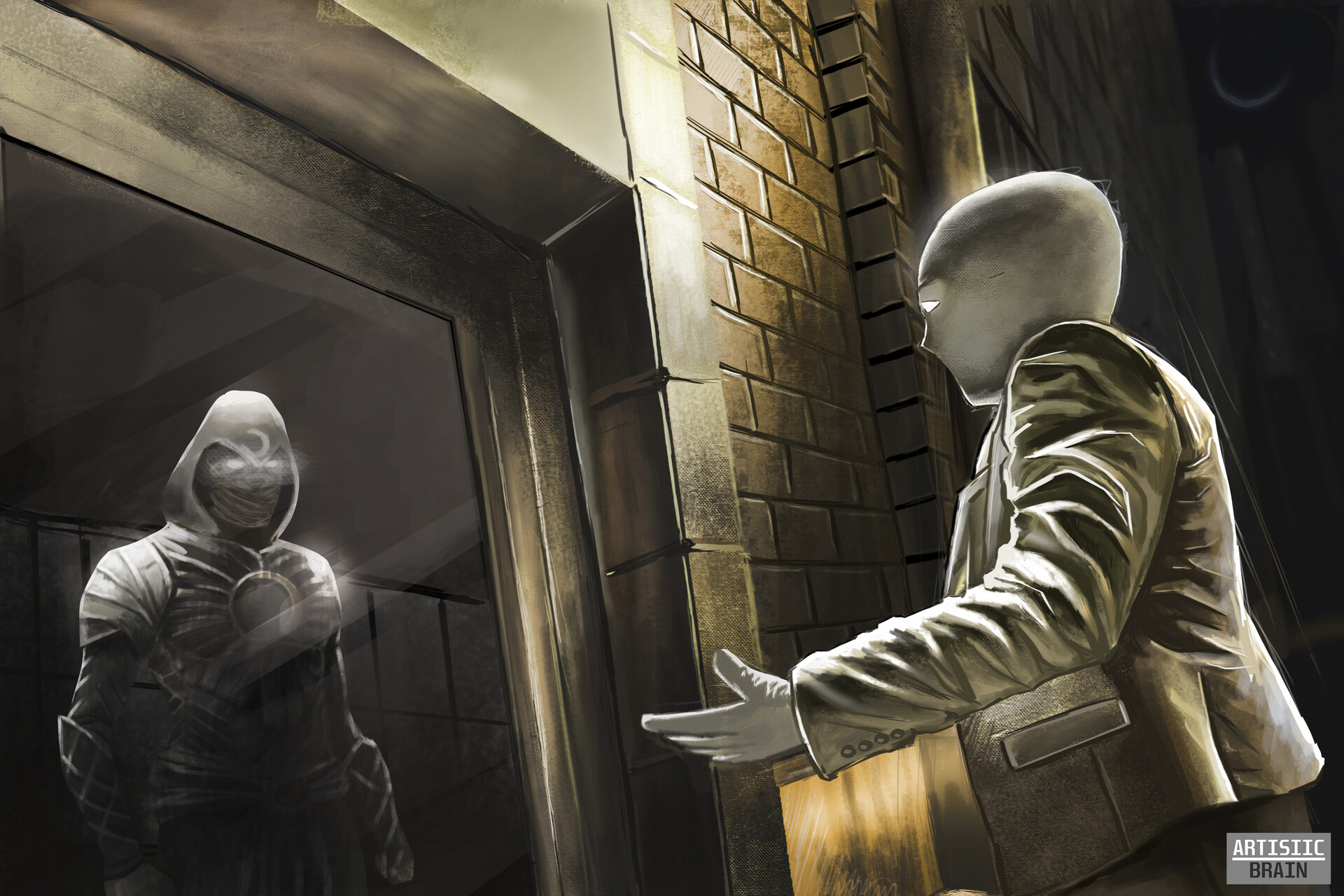 ArtStation - Moon Knight Reflection
