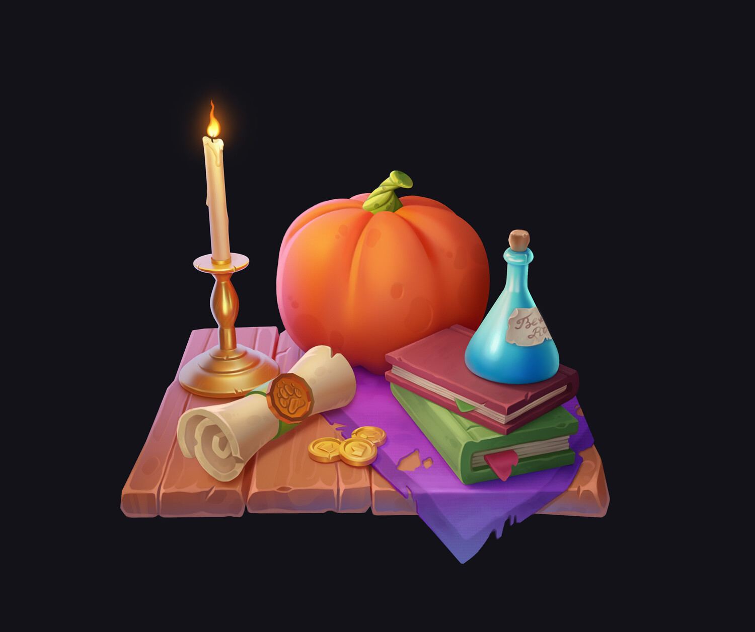 ArtStation - Magic table props