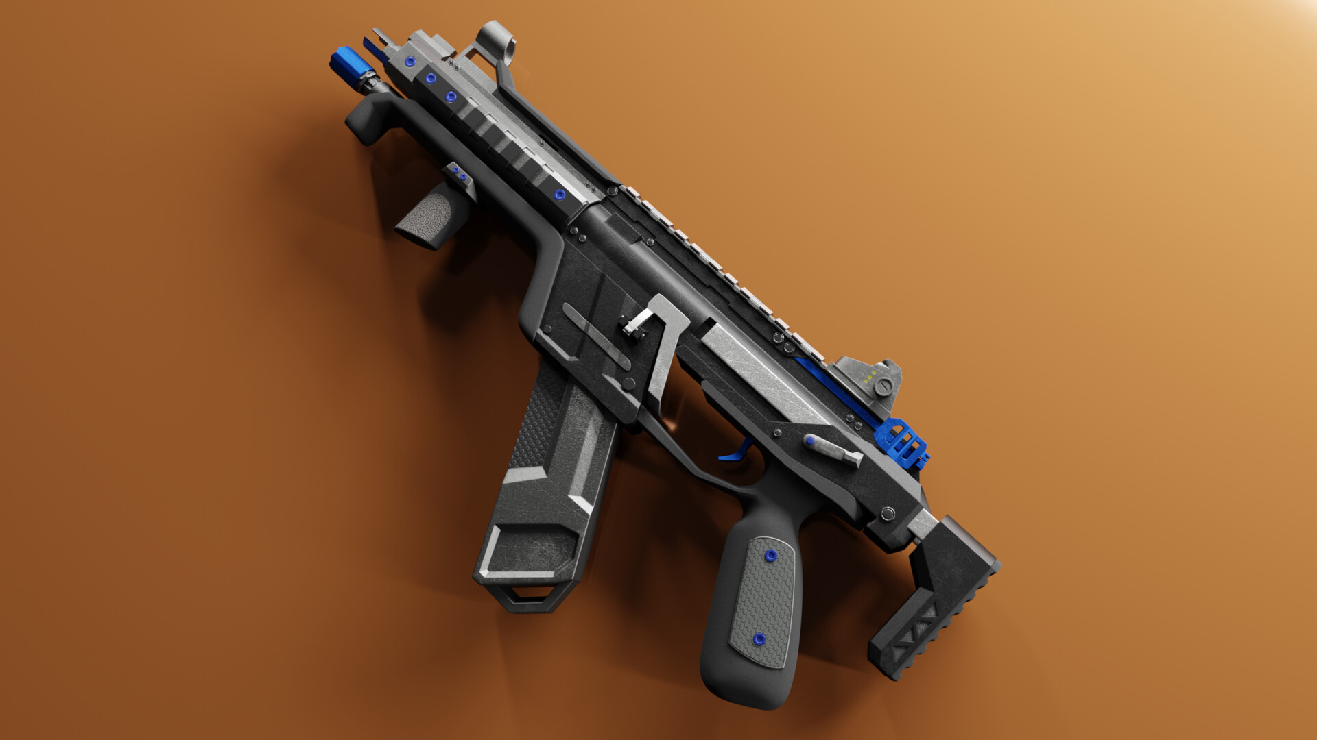 ArtStation - Apex Legends R-99 modeled and rendered in Blender