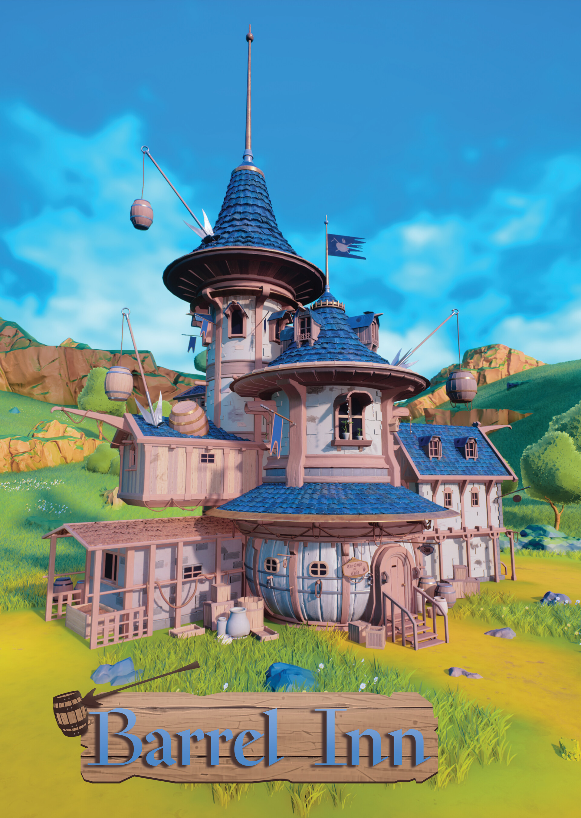 ArtStation - Barrel Inn