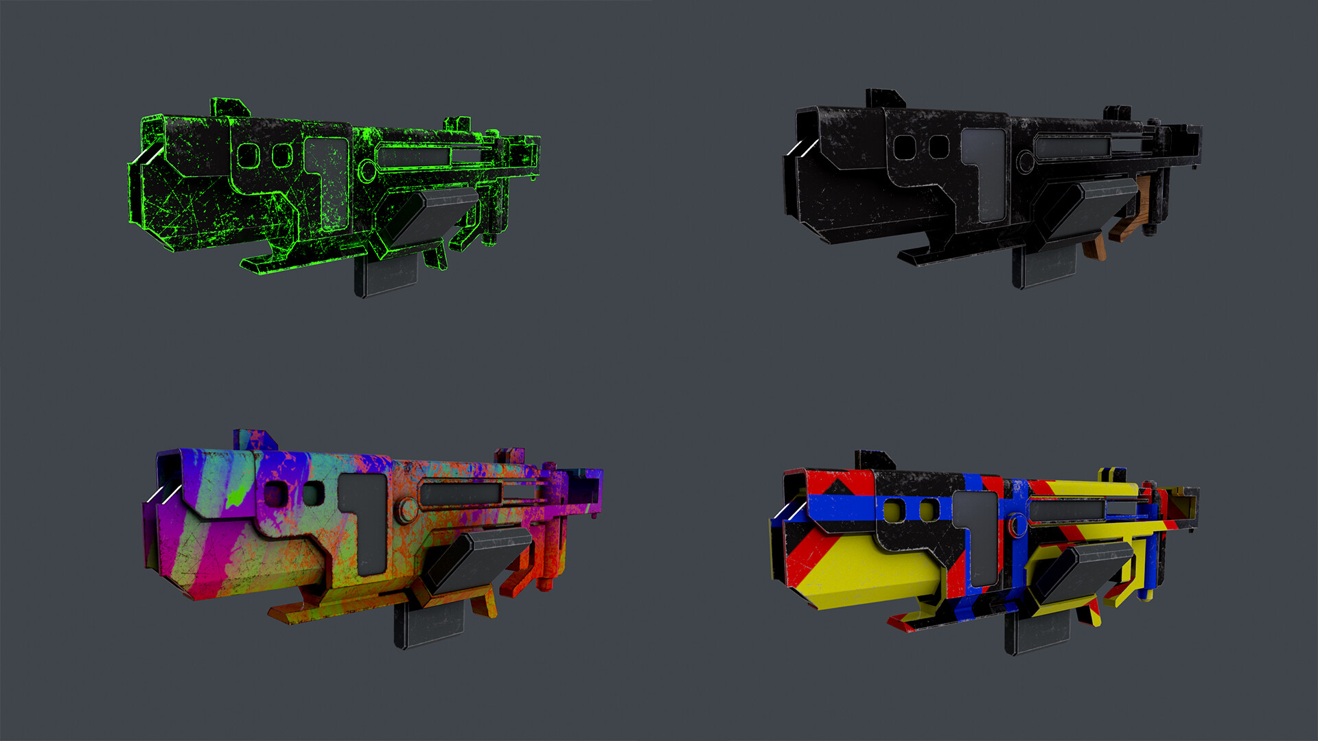 ArtStation - Sci-FI Gun (Low-Poly)