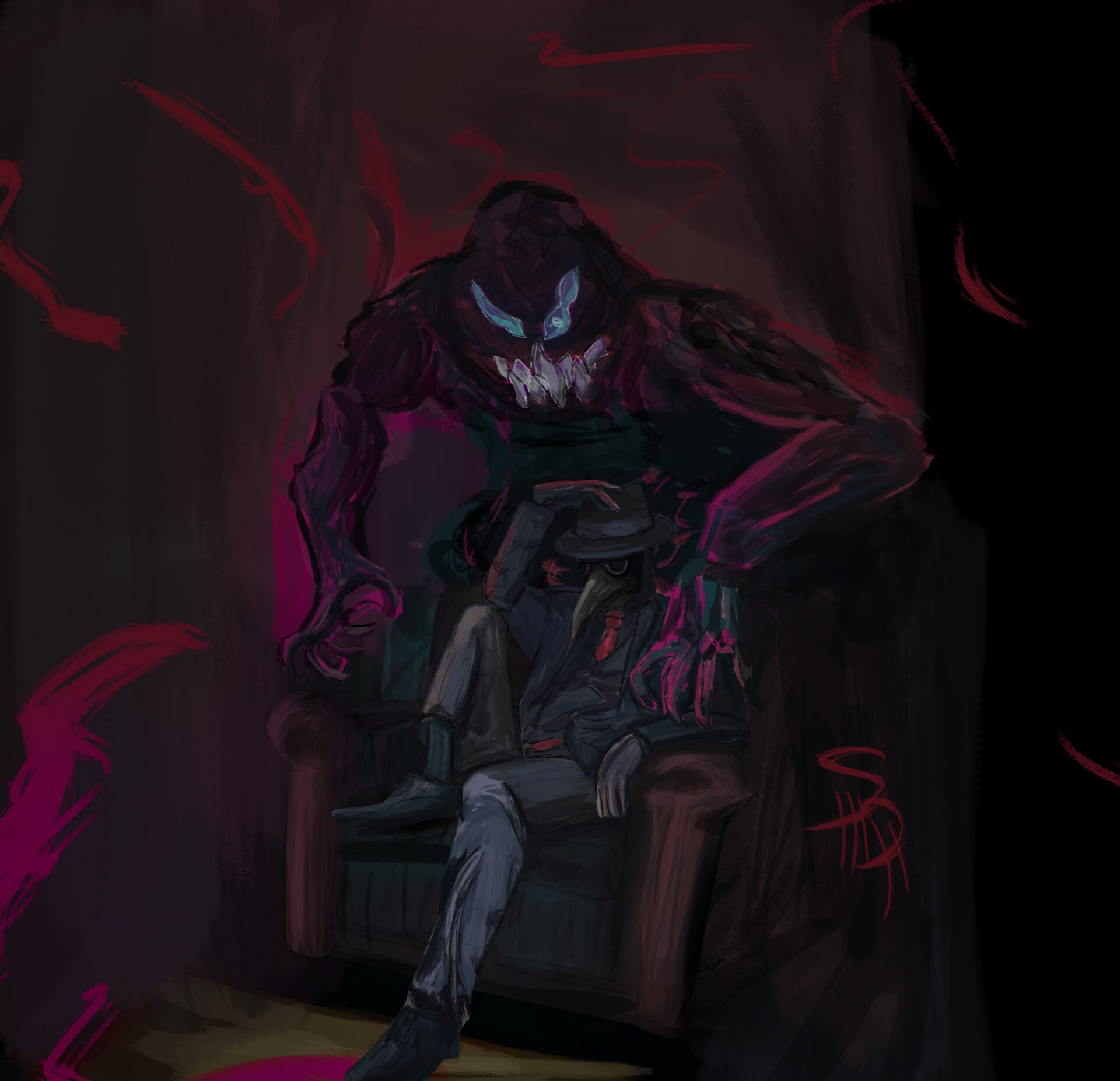 ArtStation - Host and demon smoke