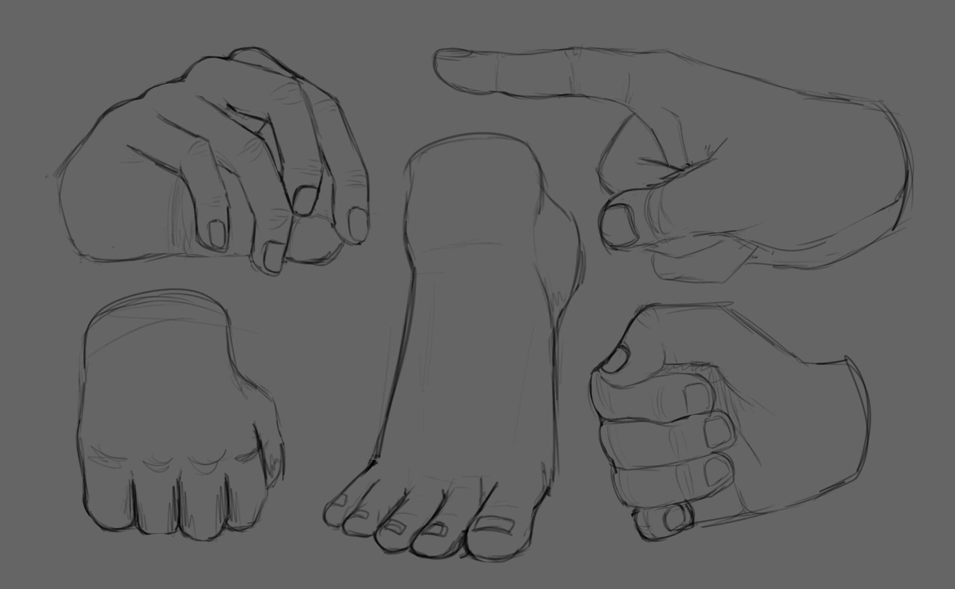 ArtStation - Hand and Foot practice