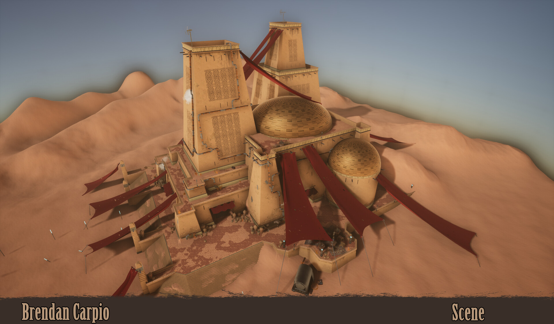 ArtStation - Desert Outpost