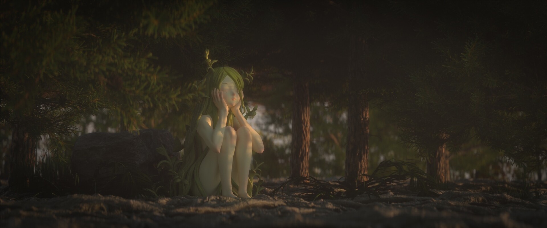 ArtStation - Forest and listening