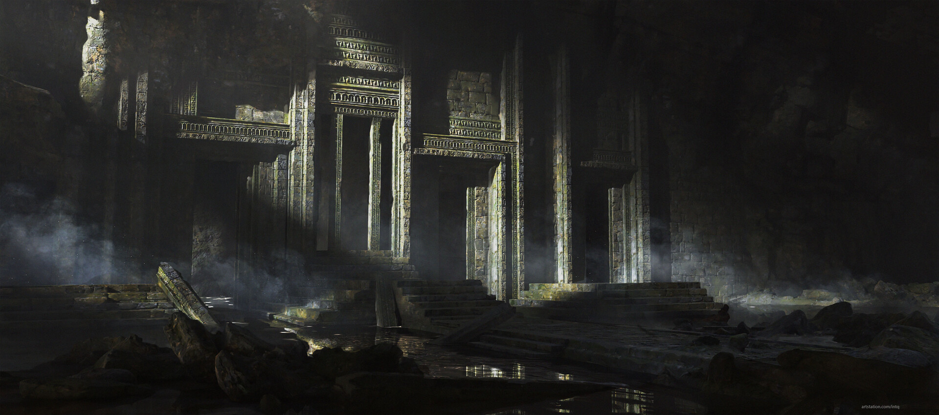 ArtStation - enviro practise temple