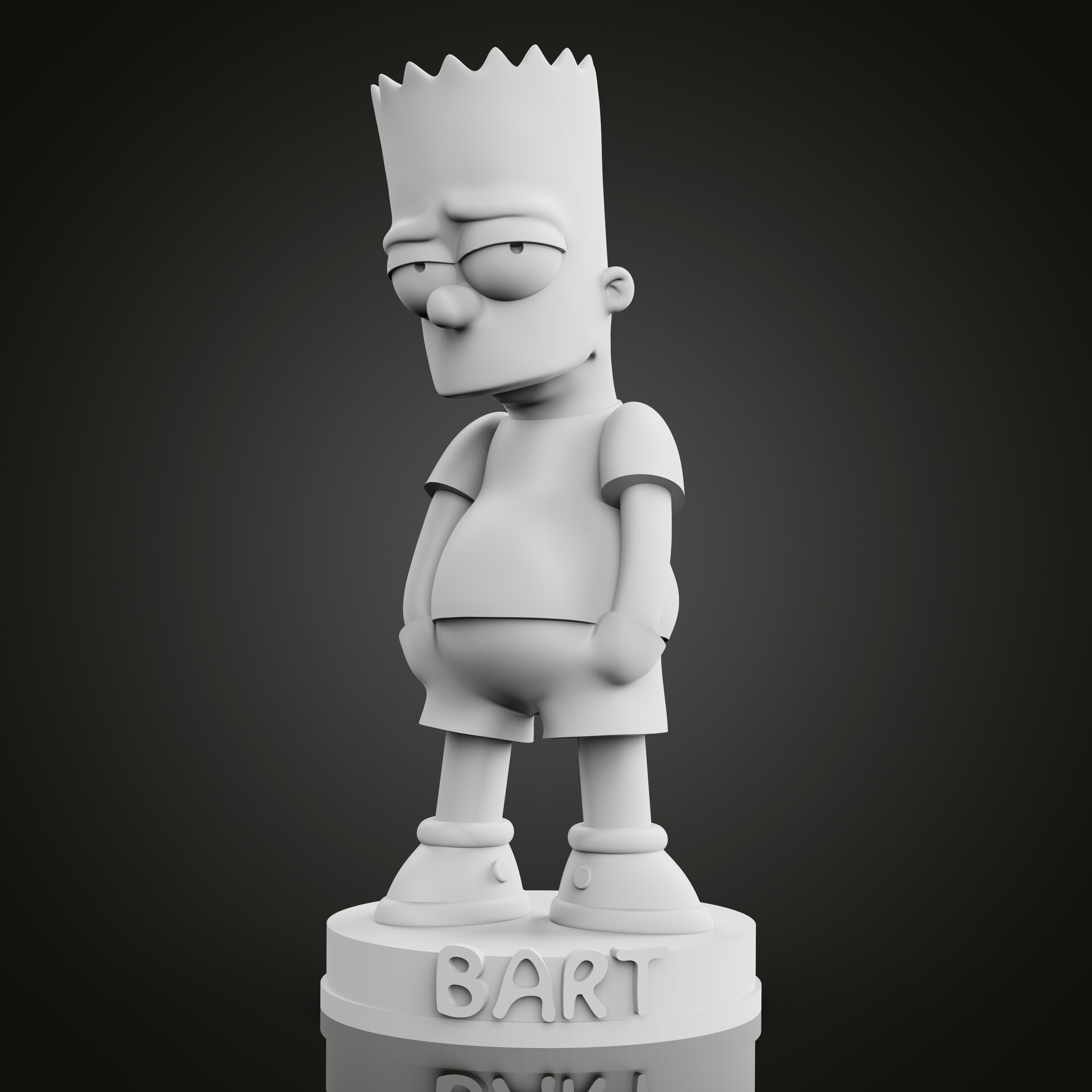 bart simpson sculpture