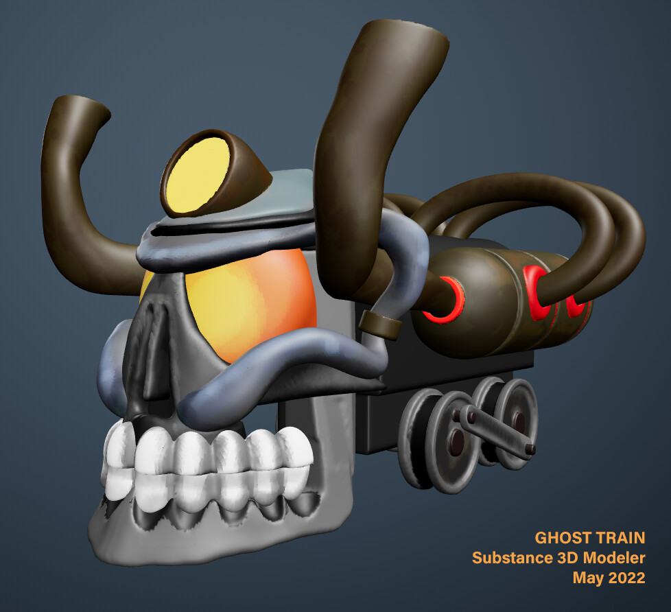 ArtStation - Ghost Train: a Substance 3D Modeler project