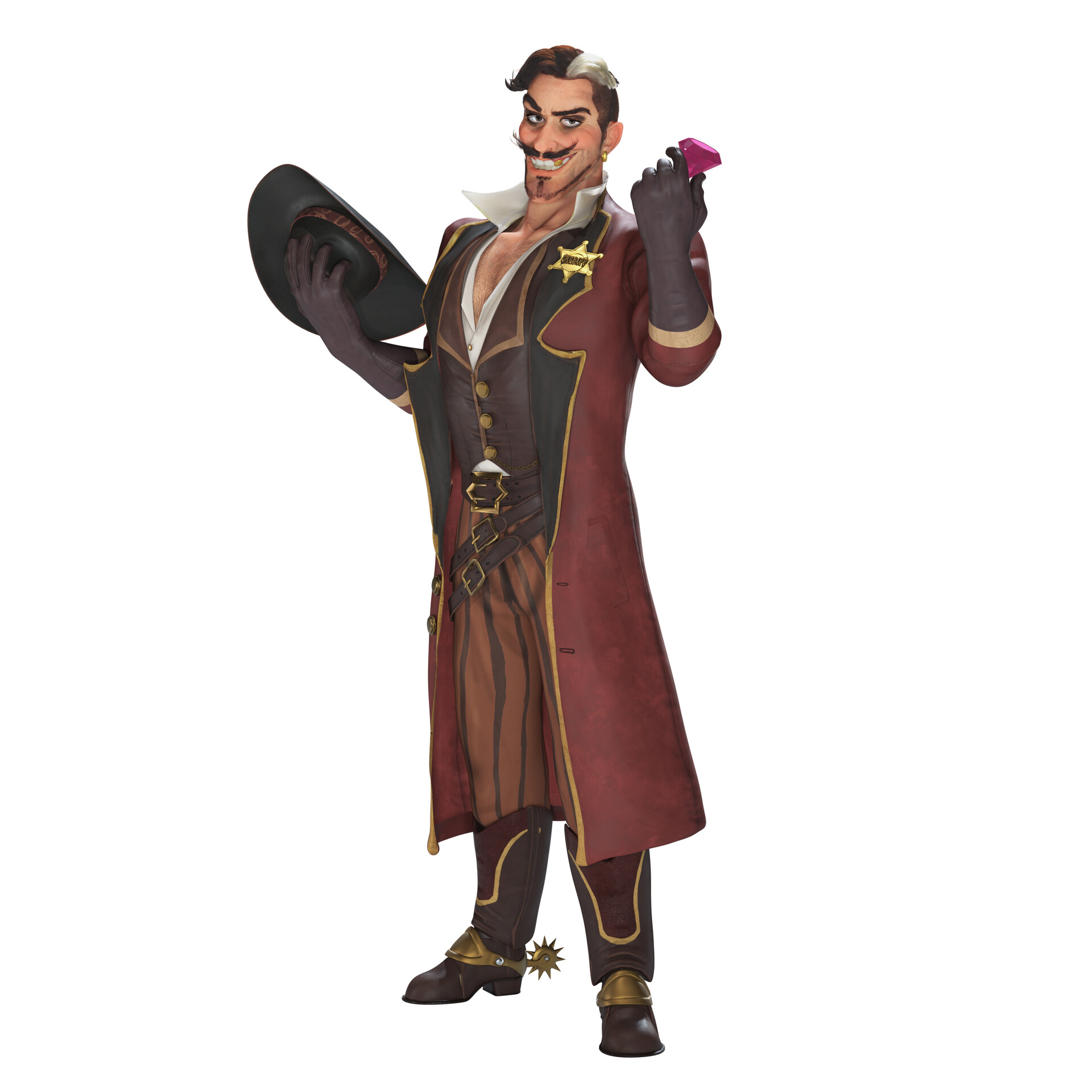 ArtStation - Model based on art "Depraved Sheriff" by Hongsoonsang