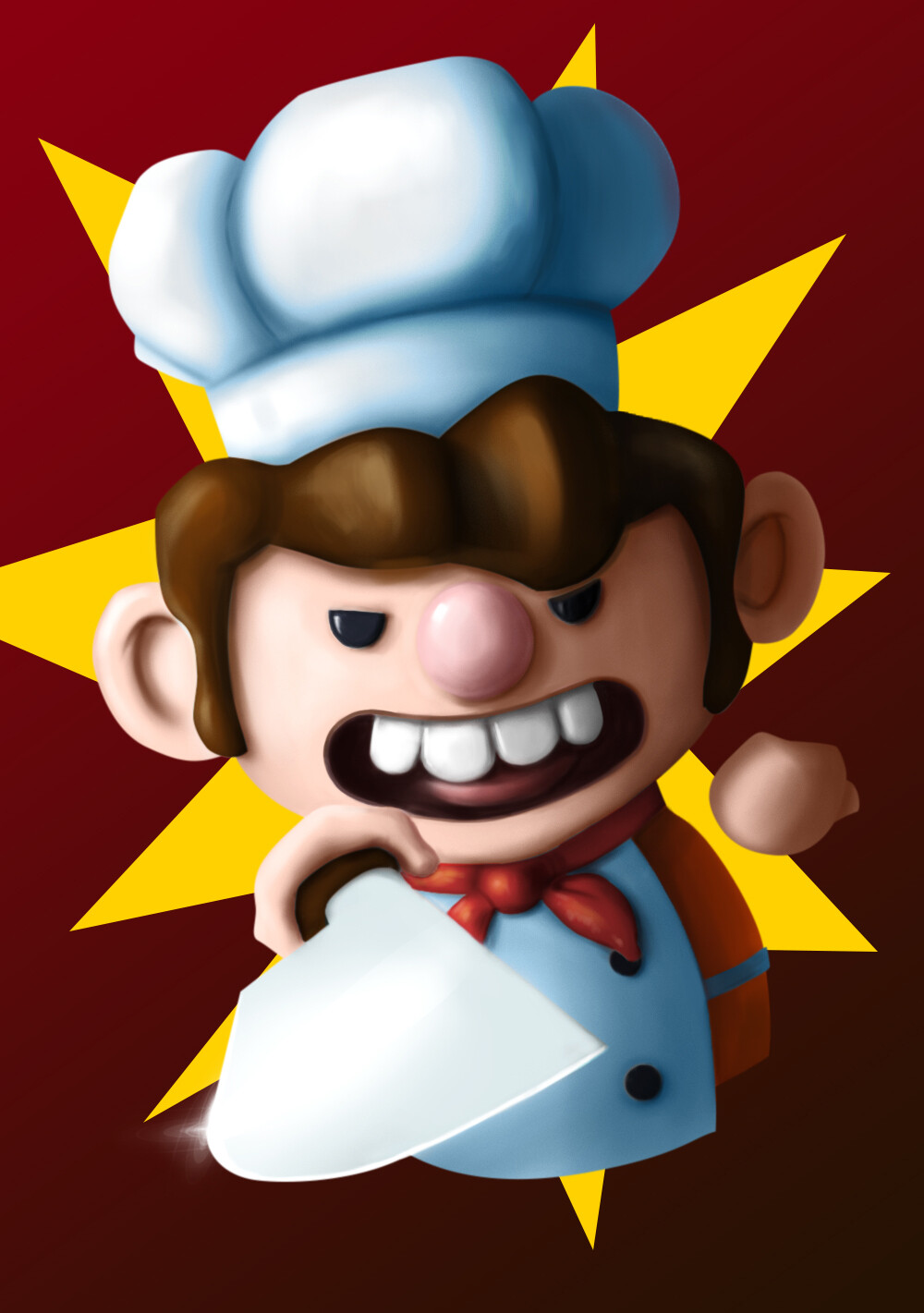 ArtStation - Chef from Overcooked