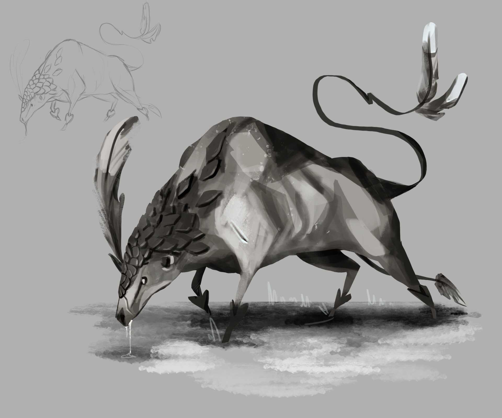 ArtStation - Bull/Armadillo Hybrid