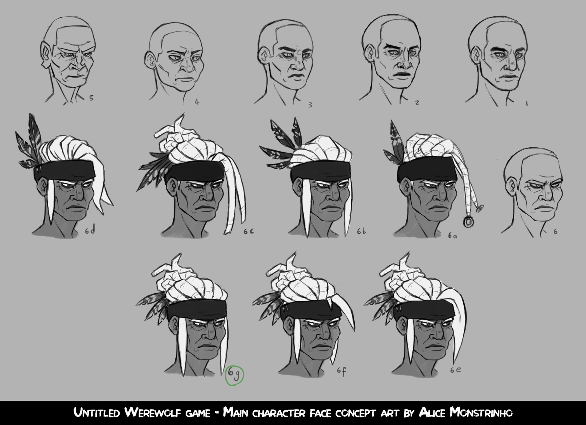 Alice Monstrinho - Veyah - Main character concept art + 3d textures