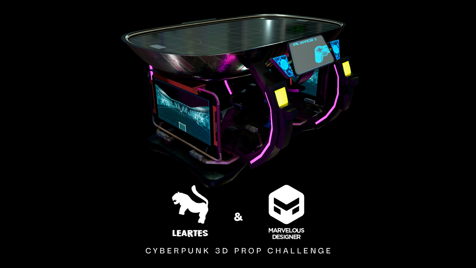 Ricardo Cubides Martínez - Cyberpunk Night Club - Foosball Table