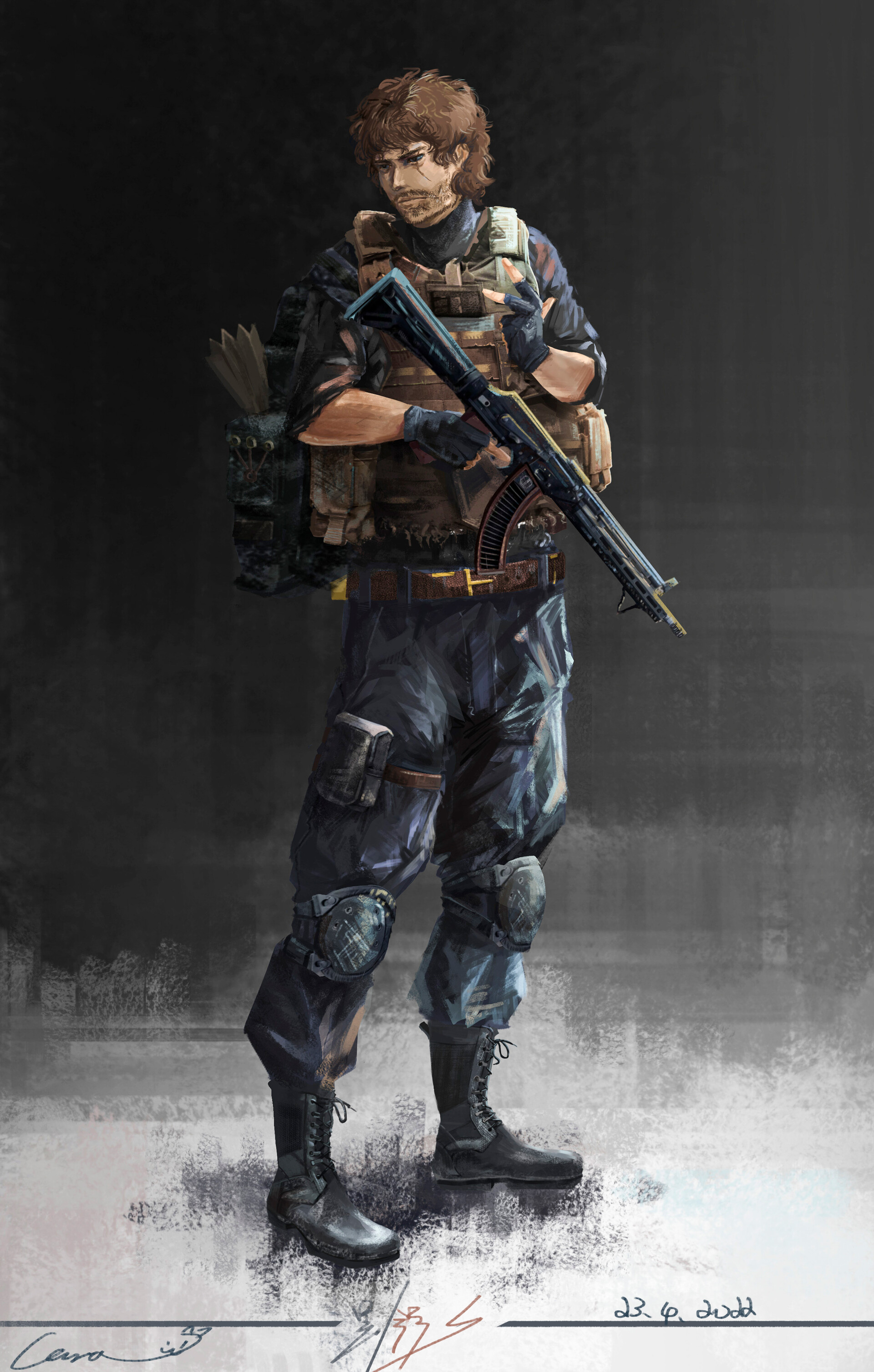 ArtStation - gunrunning person