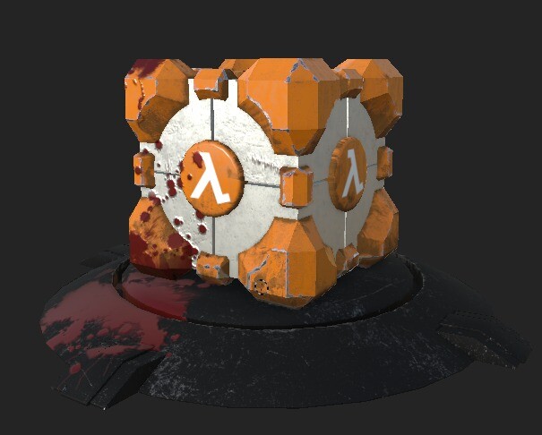 ArtStation - Portal Cube - Skin Half Life