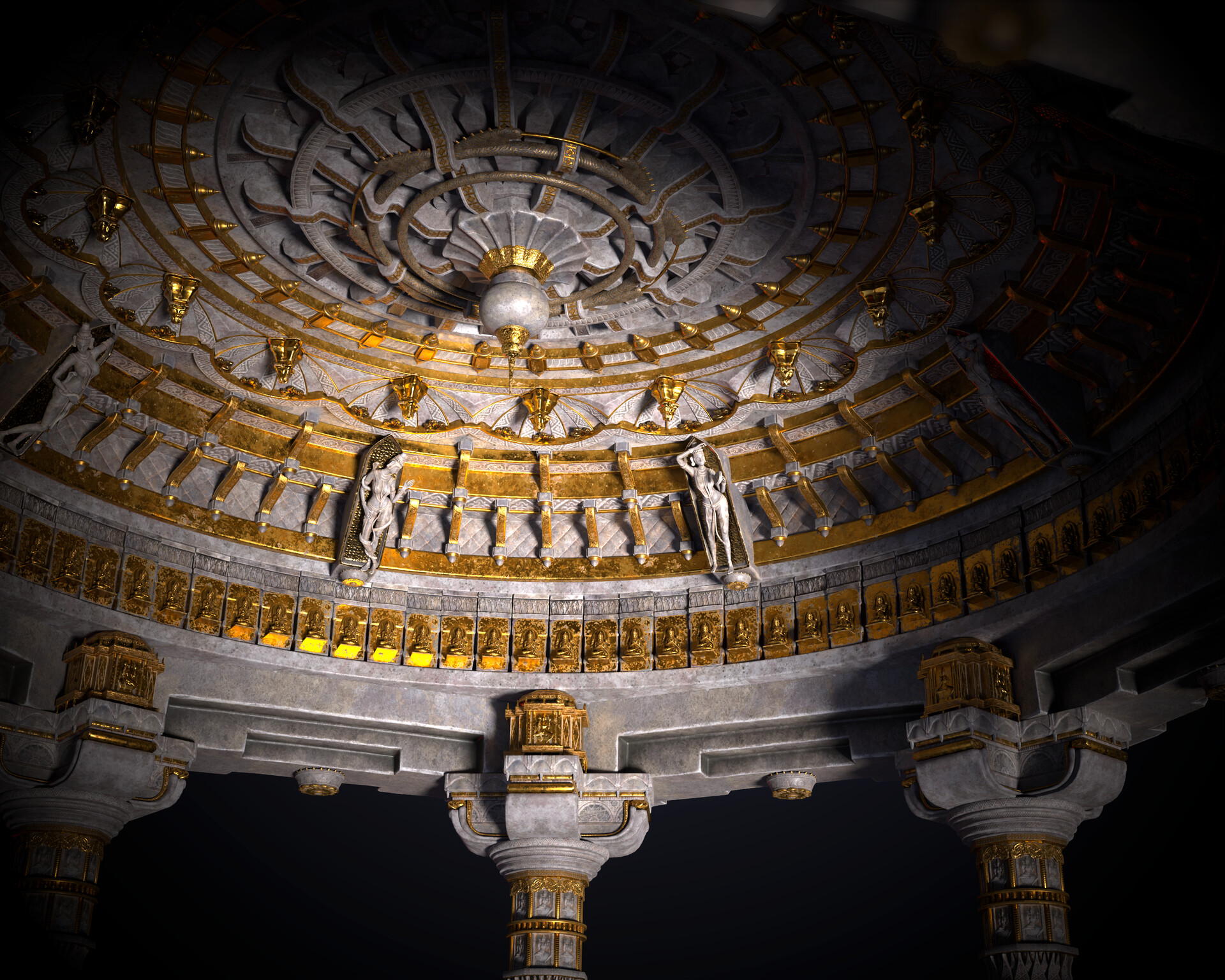 ArtStation - Uncharted: Lost Legacy - Ceiling dome & Ceiling