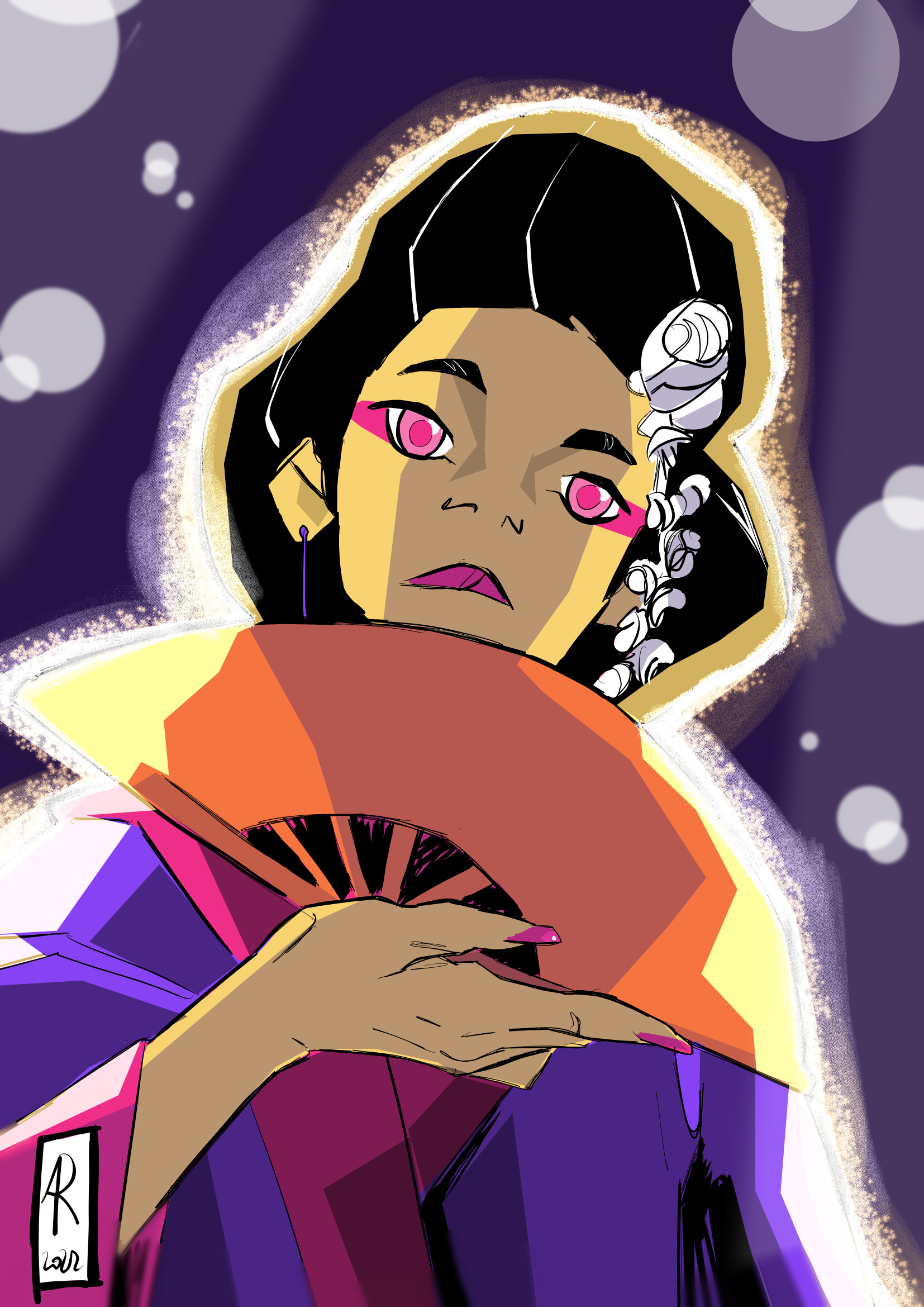 ArtStation - A geisha for a palette - related contest