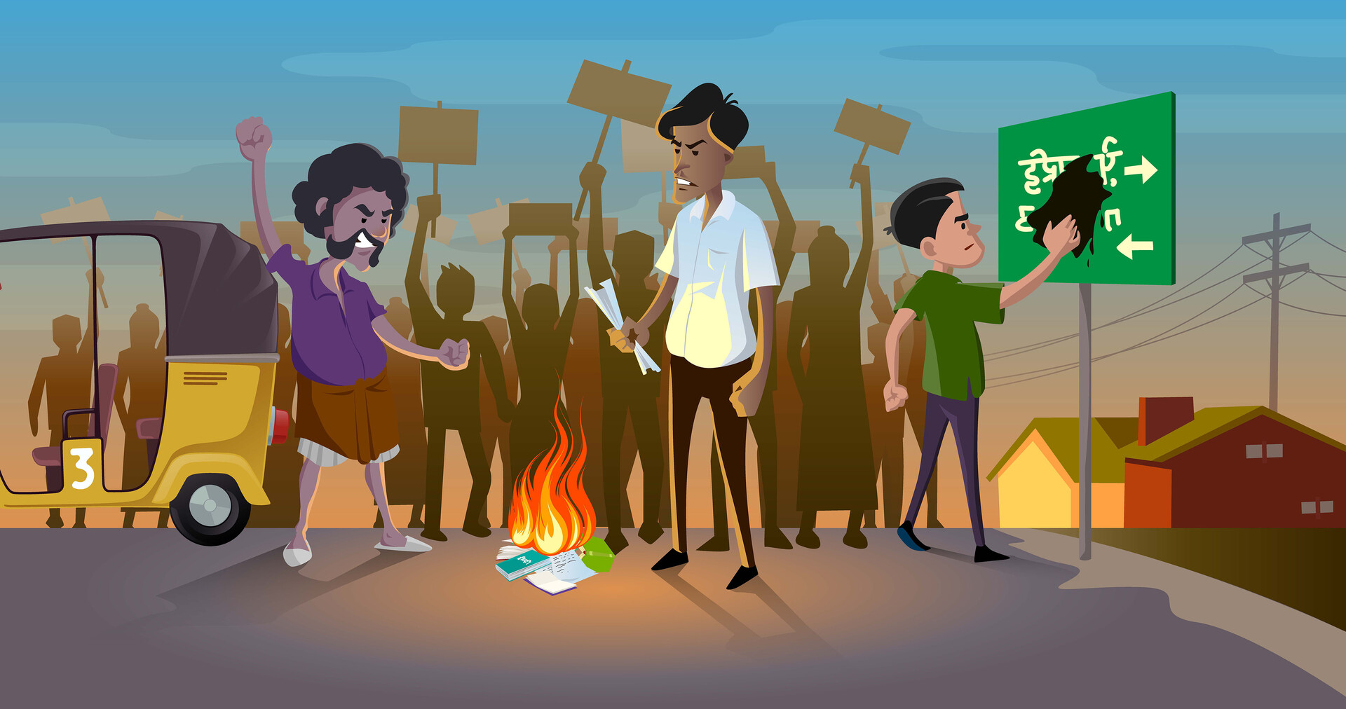 ArtStation - Agitation Illustration for animation